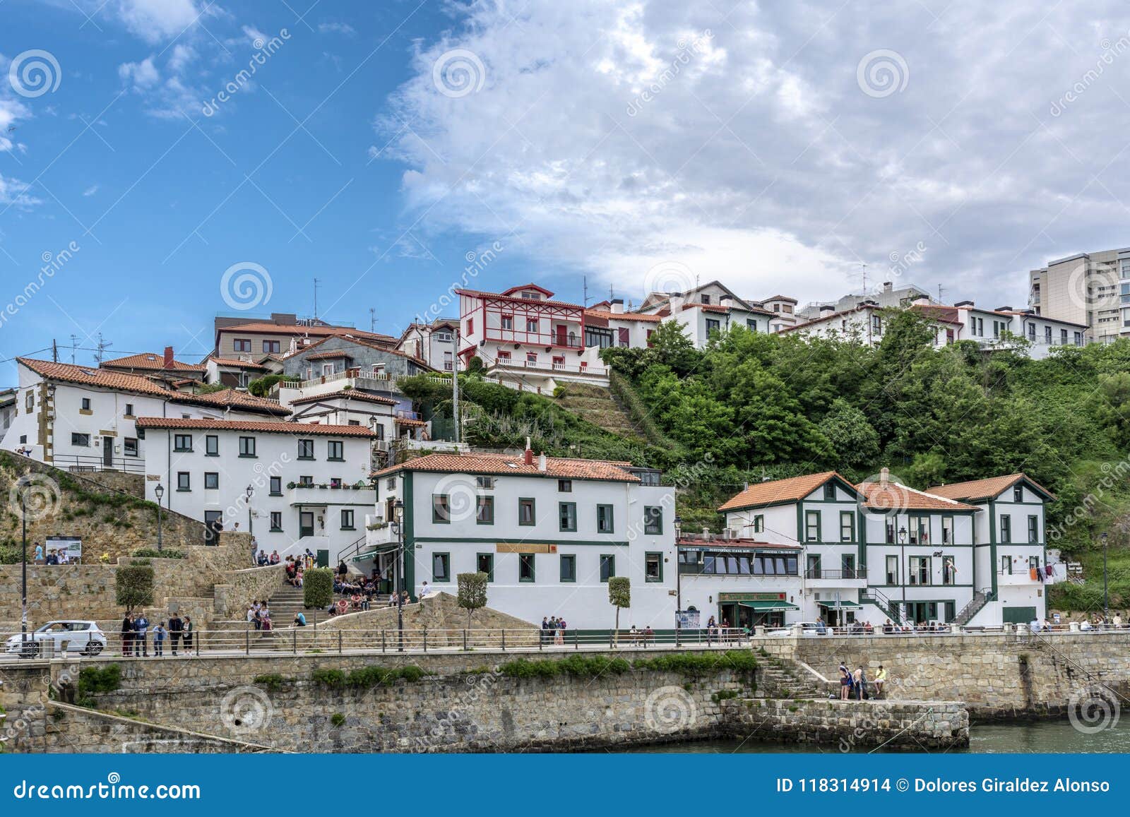 Puerto Viejo En La Ciudad De Guecho Imagen de archivo editorial ...