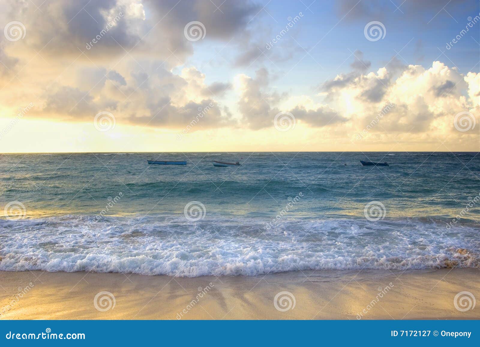 Puesta del sol de Barbados imagen de archivo. Imagen de playa - 7172127