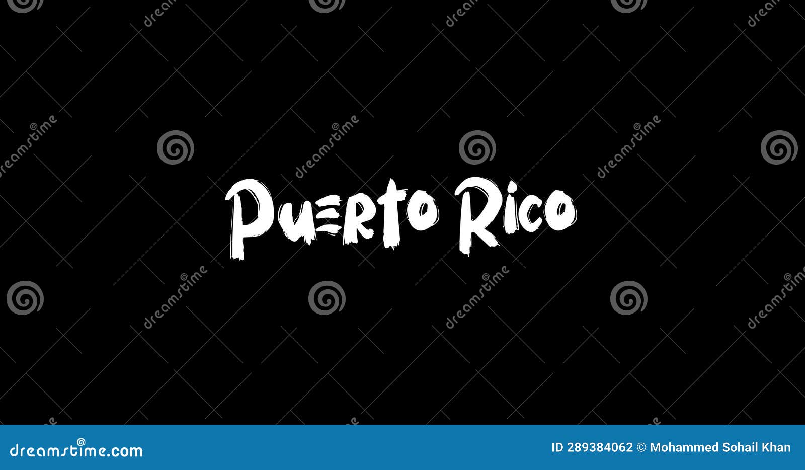 Pueto Rico Grunge Transition Effect of Text Typography Animation on ...