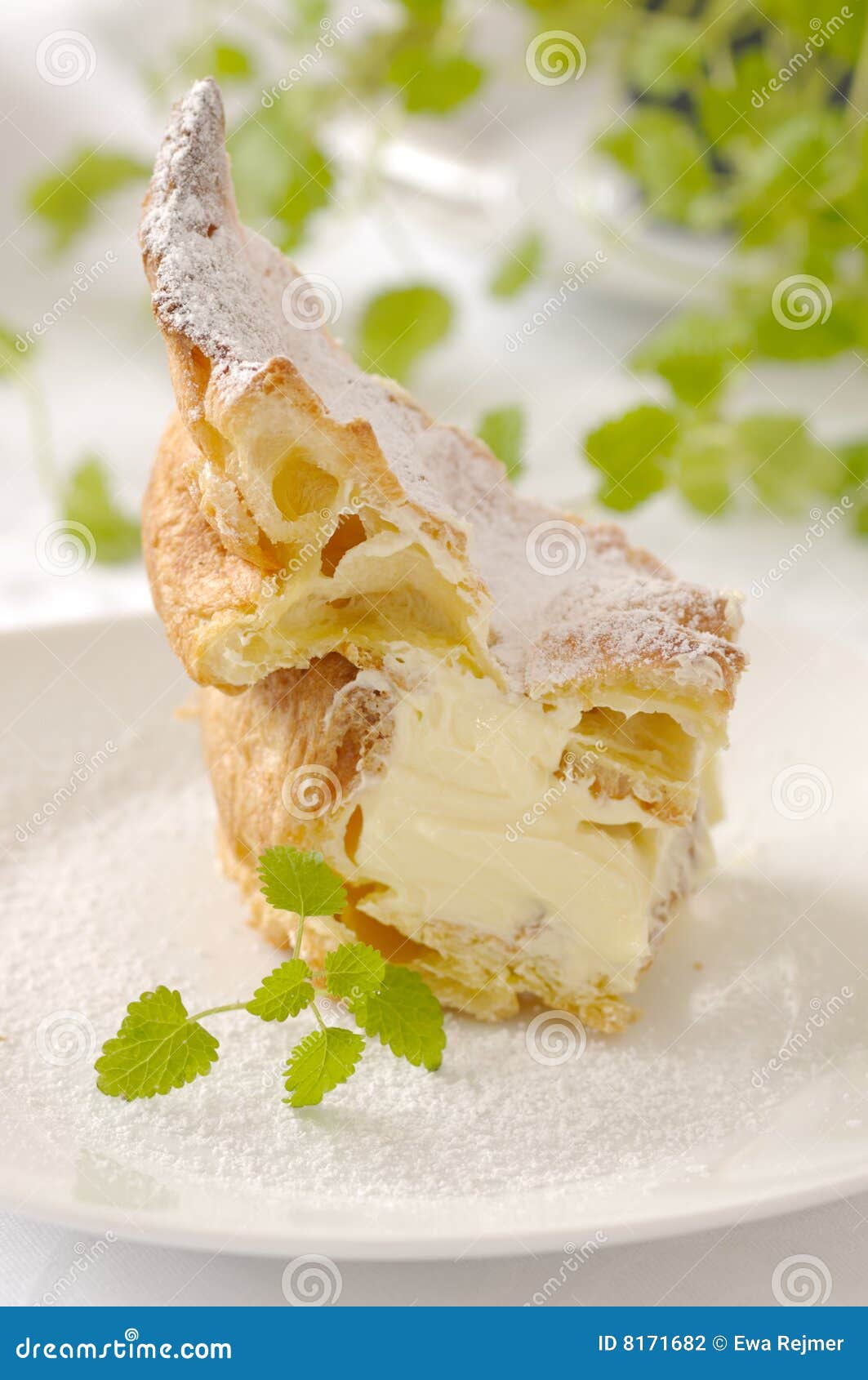 Puff cake stock photo. Image of white, bakery, filled - 8171682