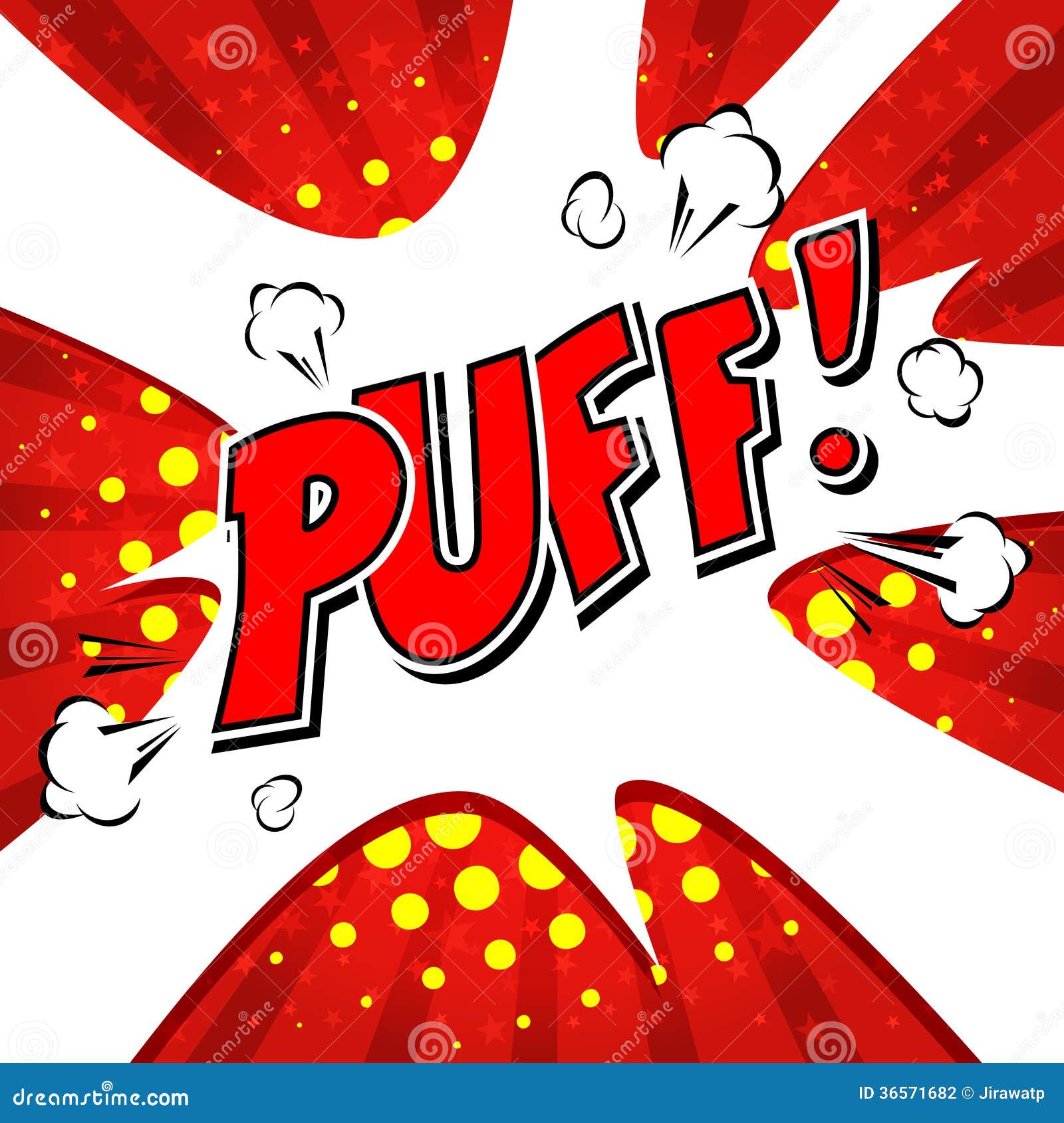 Puff! Comic Speech Bubble, Cartoon Stock Vector - Illustration of ...