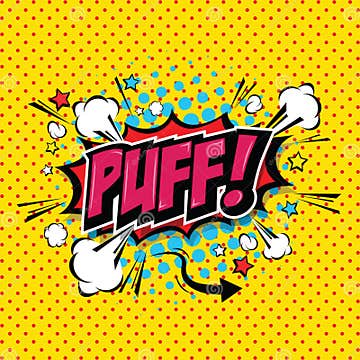 Puff! Comic Speech Bubble. Vector Eps 10 Stock Vector - Illustration of ...