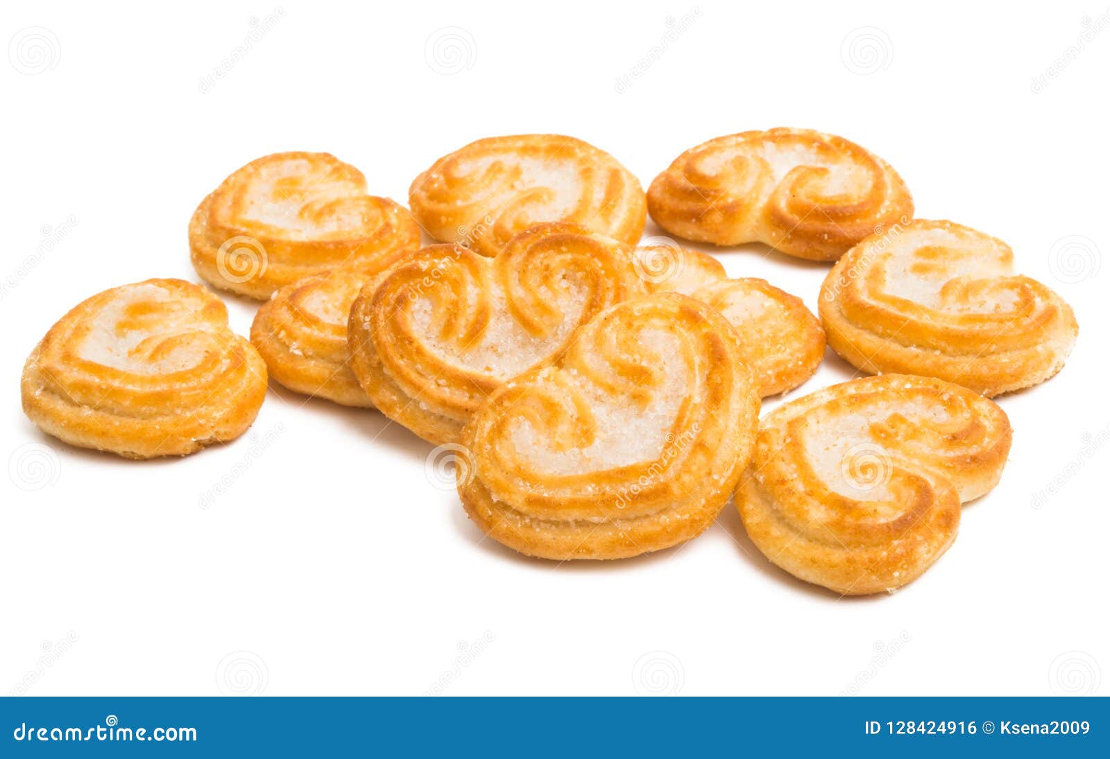 Puff hearts isolated stock photo. Image of sweet, closeup - 128424916