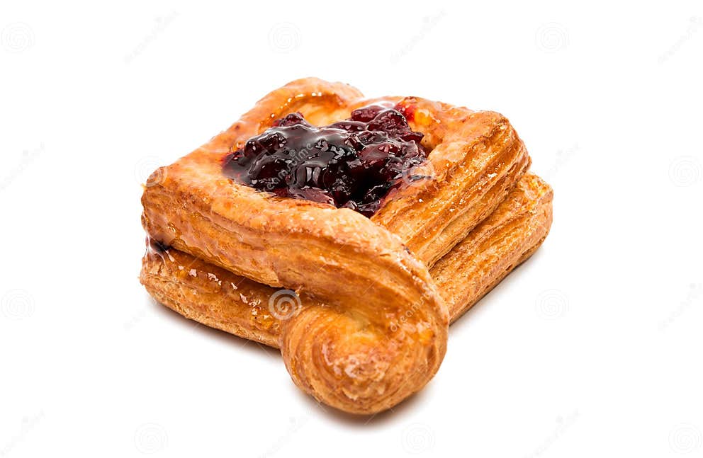 Puff with jam stock photo. Image of closeup, bread, brown - 71615230