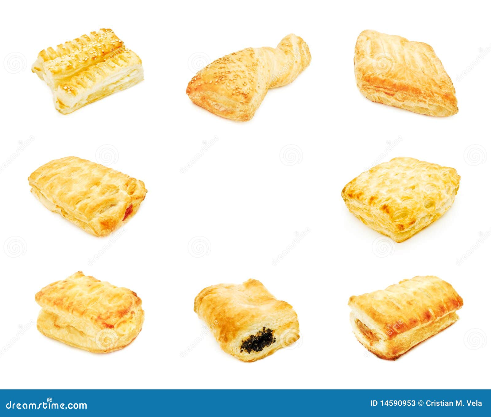 Puff pastry collage stock image. Image of puff, food - 14590953