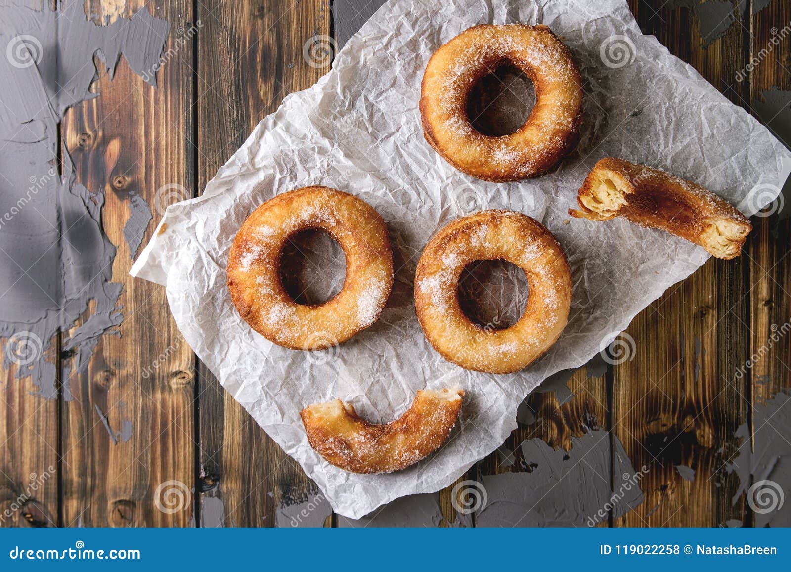 Puff pastry donuts cronuts stock photo. Image of background - 119022258
