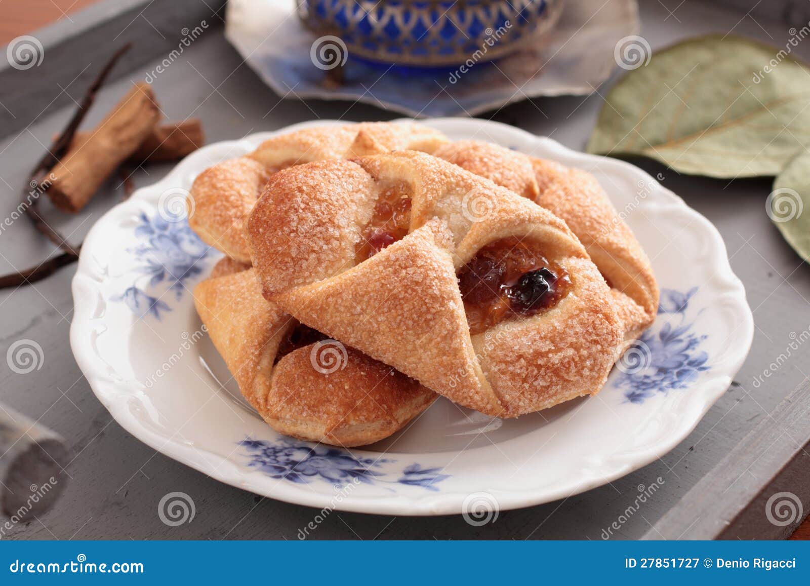 Puff Pastry Filled with Jam Stock Image - Image of pastry, cooked: 27851727