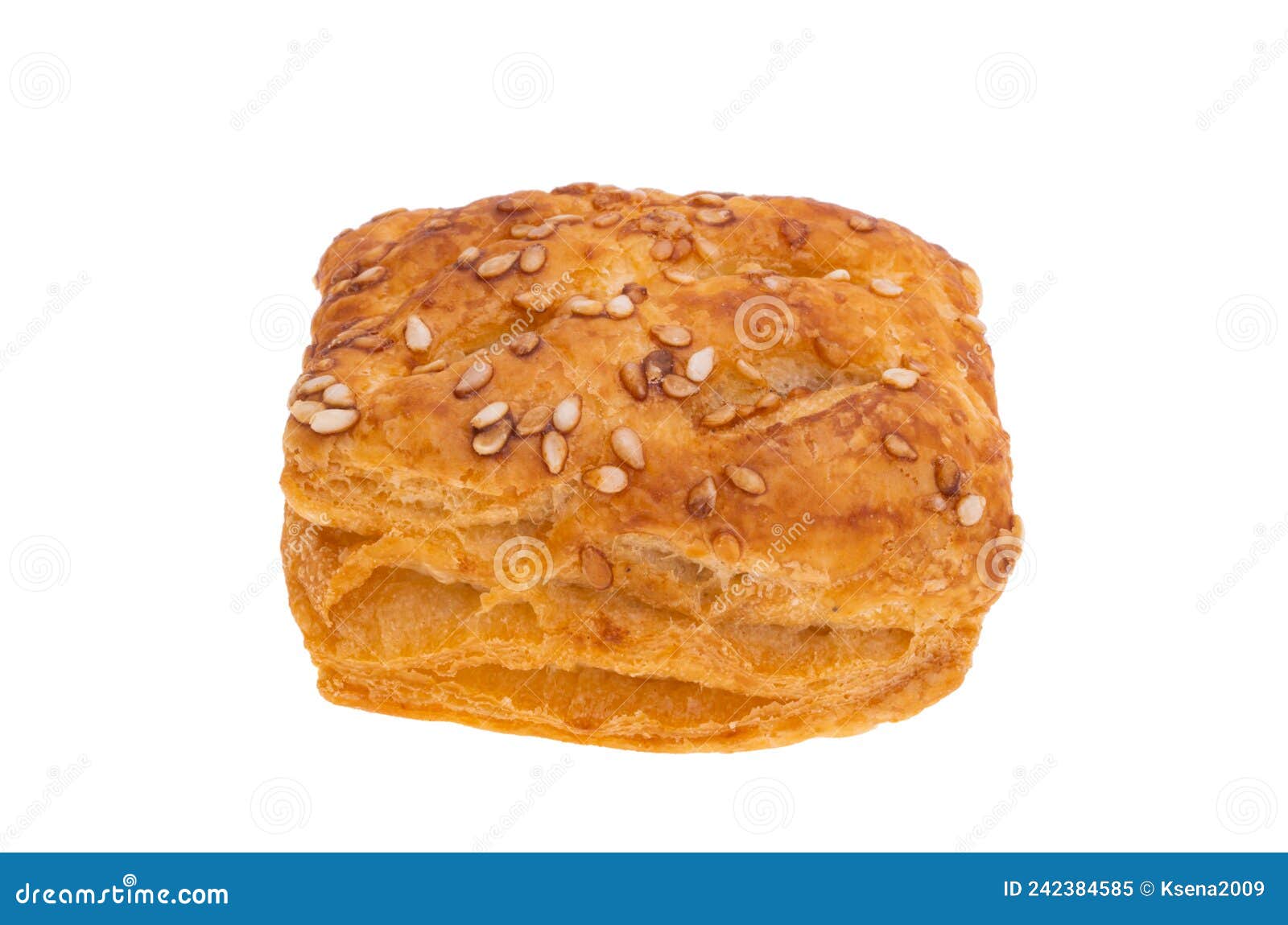 Puff pastry isolated stock image. Image of baked, crust - 242384585