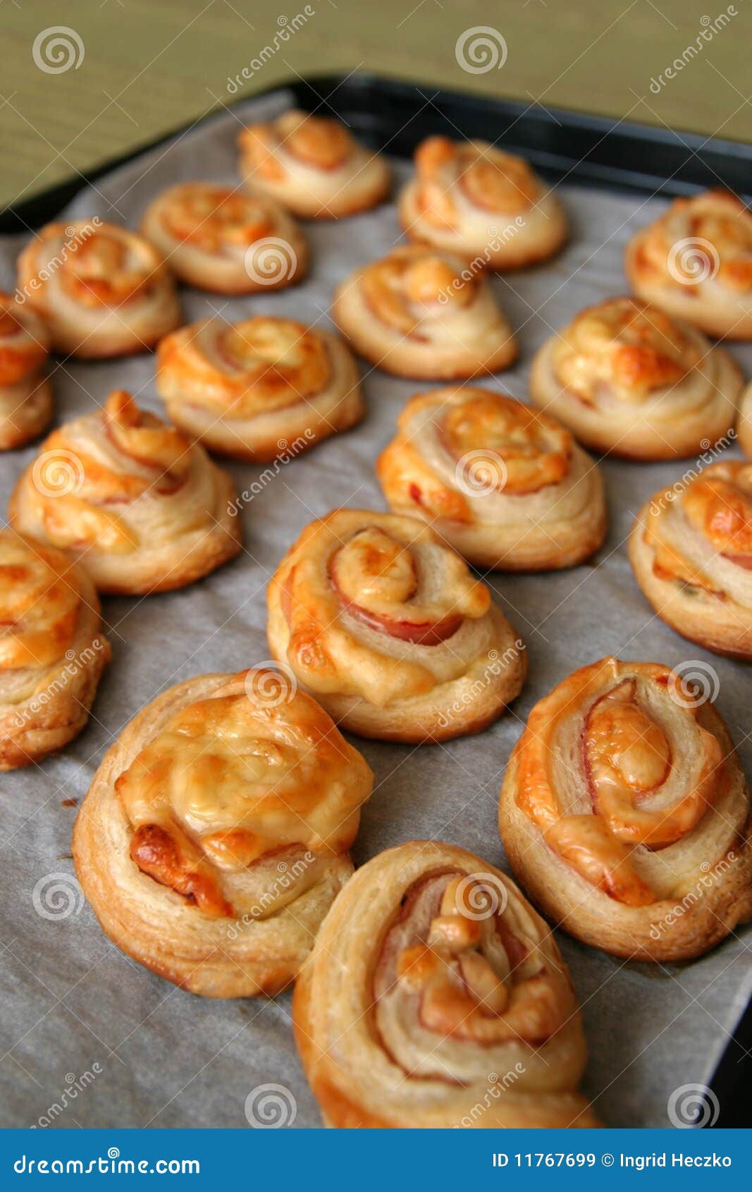 Puff pastry rolls stock image. Image of breakfast, spiral - 11767699