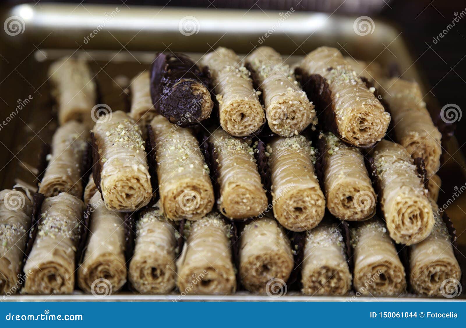 Puff Pastry Rolls Chocolate Stock Photo - Image of close, bread: 150061044