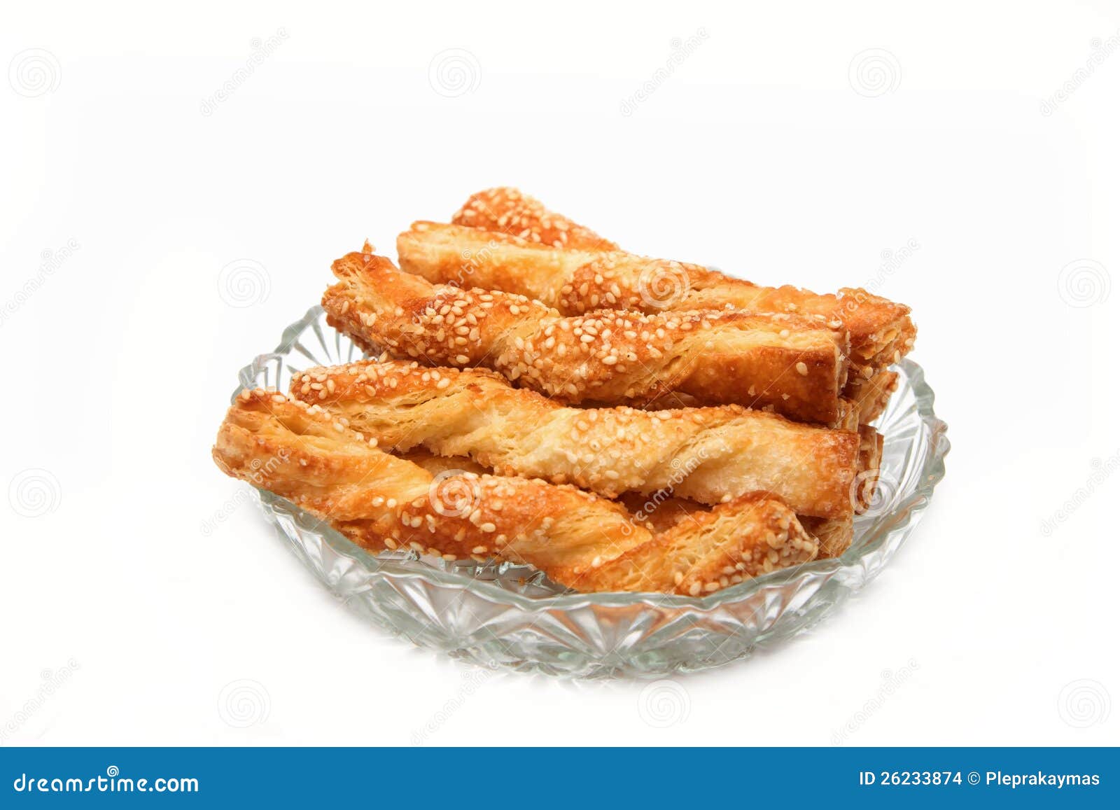 Puff Pastry Sticks with Sesame Seeds Stock Photo - Image of gourmet ...