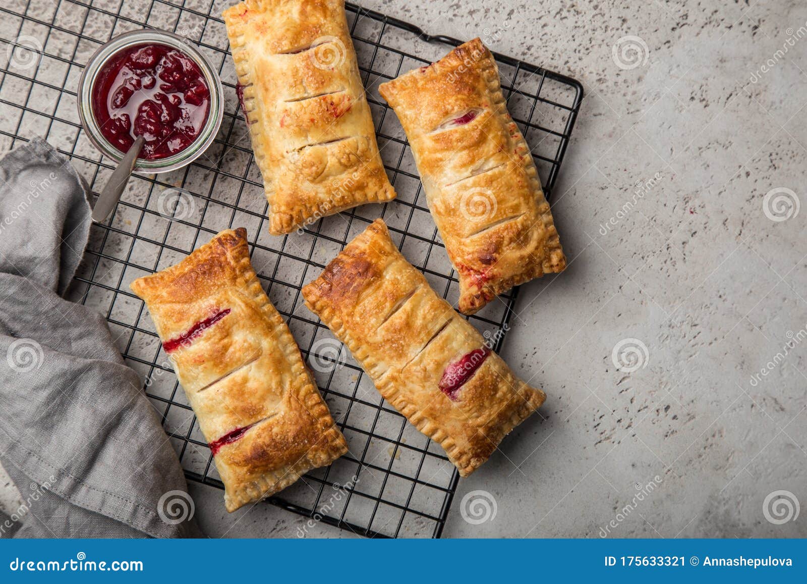 Puff Pastry Stuffed with Berries Stock Image - Image of gourmet ...