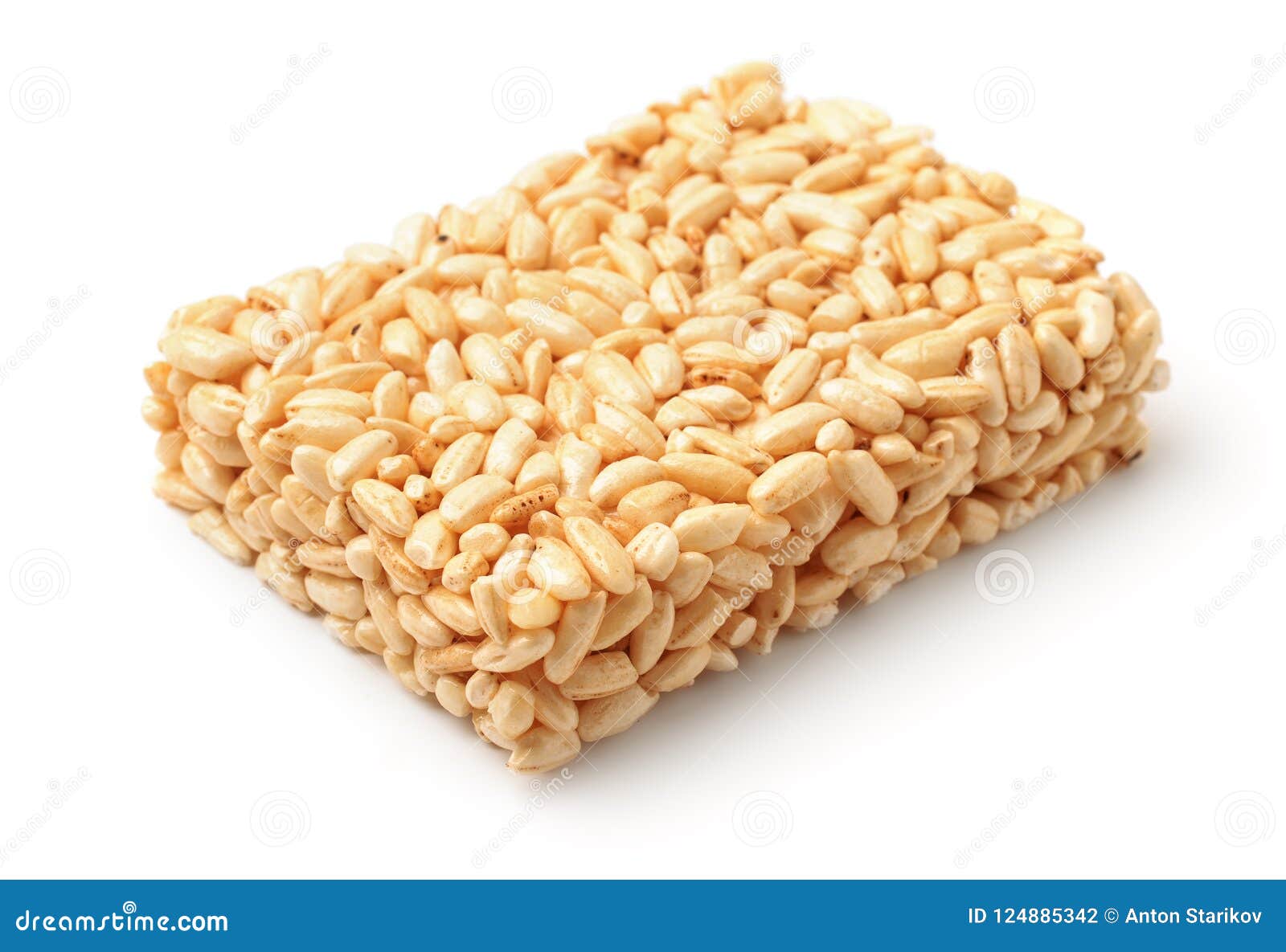 Puff rice bar isolated stock photo. Image of isolated - 124885342