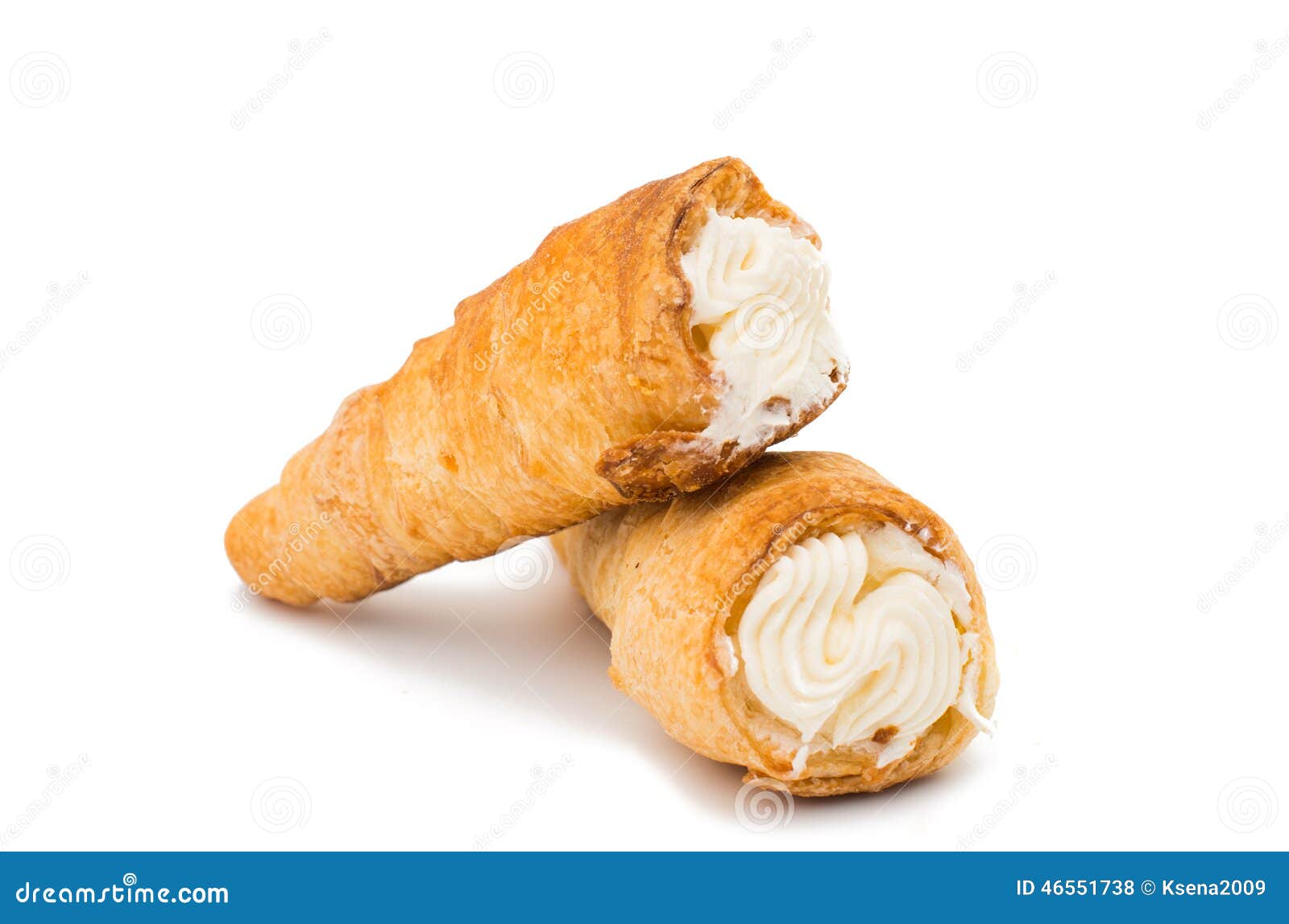 Puff rolls with cream stock photo. Image of delicate - 46551738
