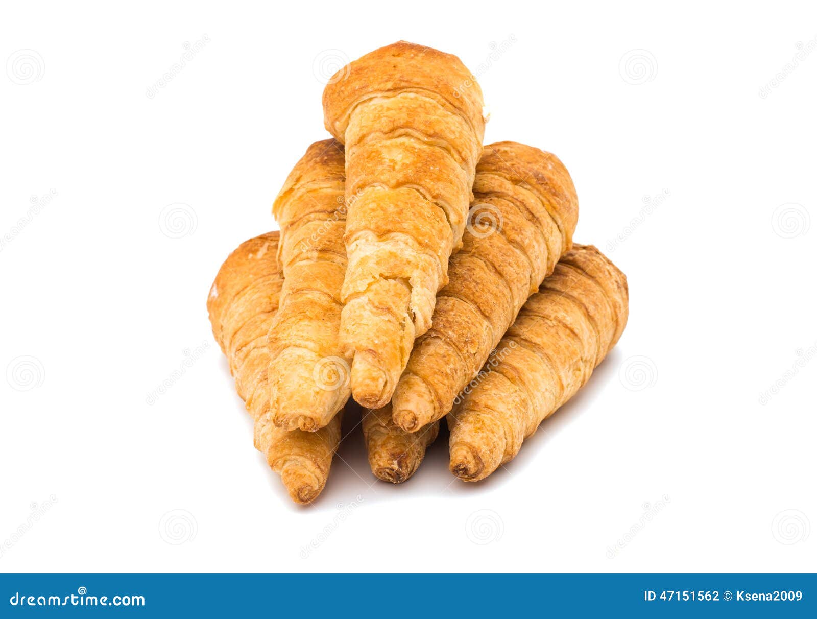 Puff rolls with cream stock photo. Image of glazed, closeup - 47151562
