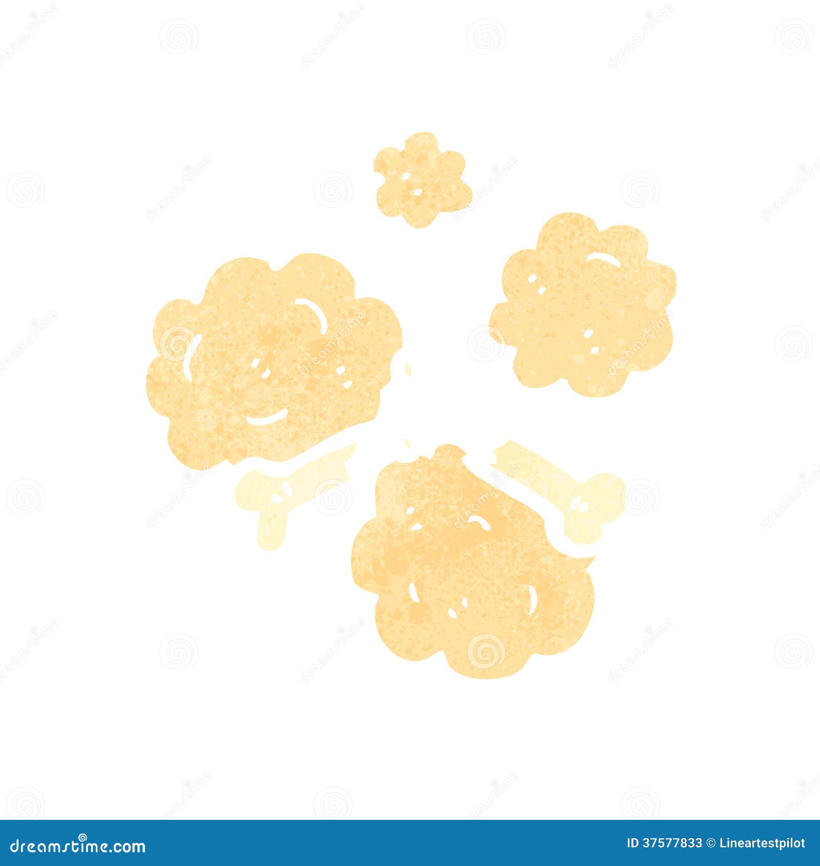 Puff of Smoke Retro Cartoon Stock Vector - Illustration of symbol, puff ...