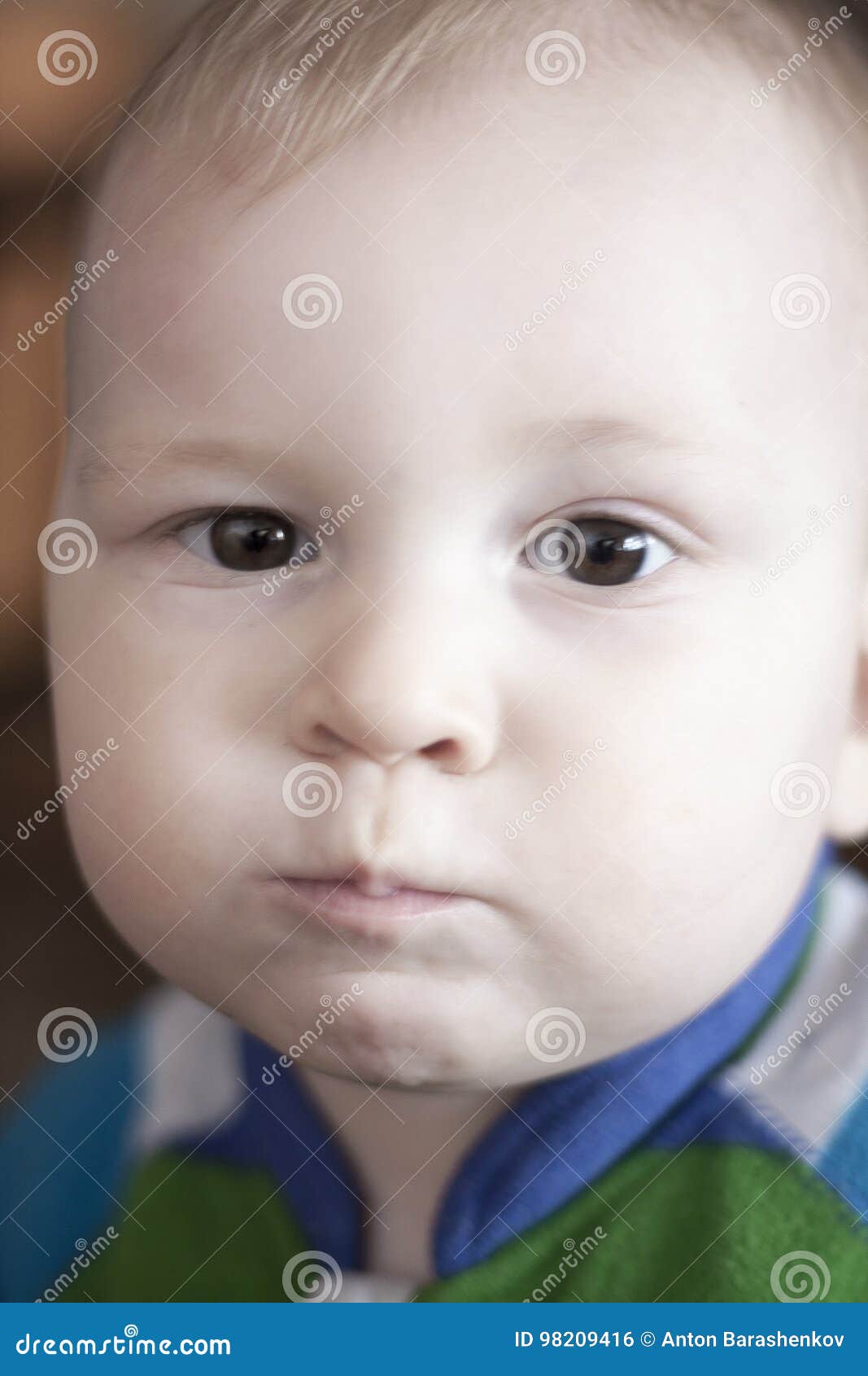 Puffed cheeks funny boy. stock photo. Image of charming - 98209416