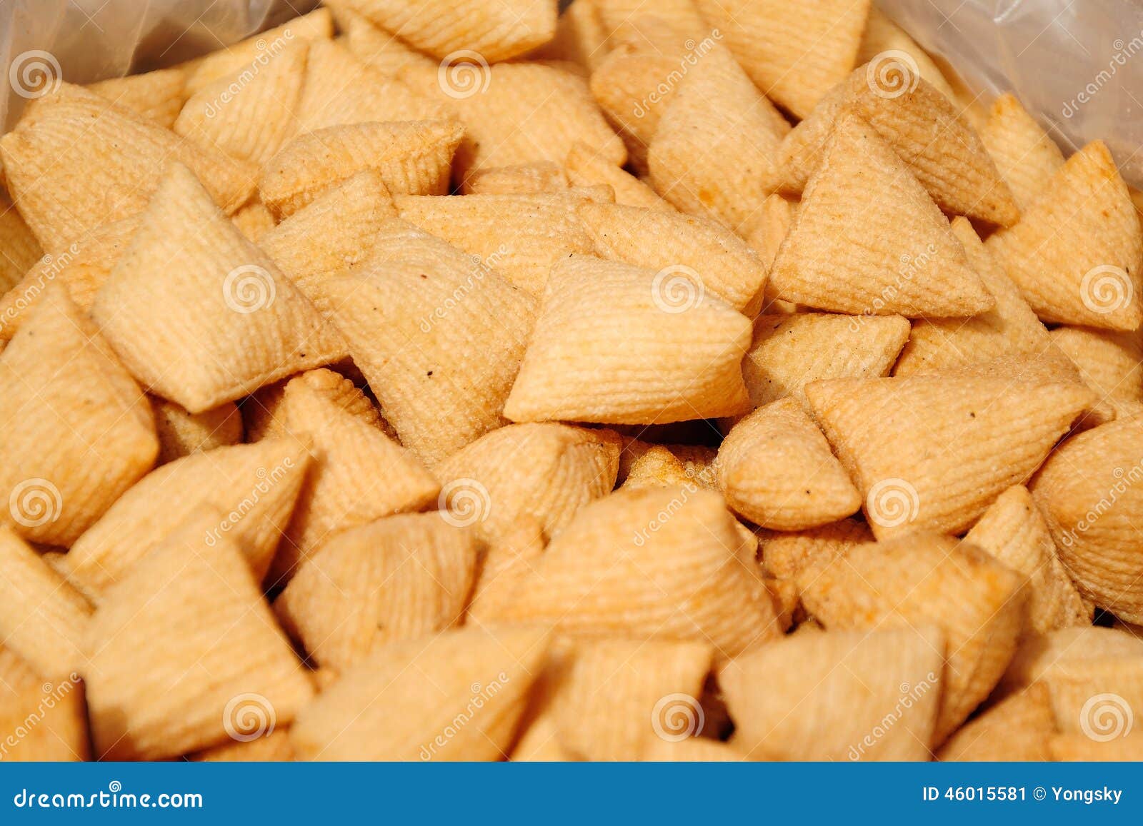 Puffed food stock image. Image of yellow, snack, macro - 46015581