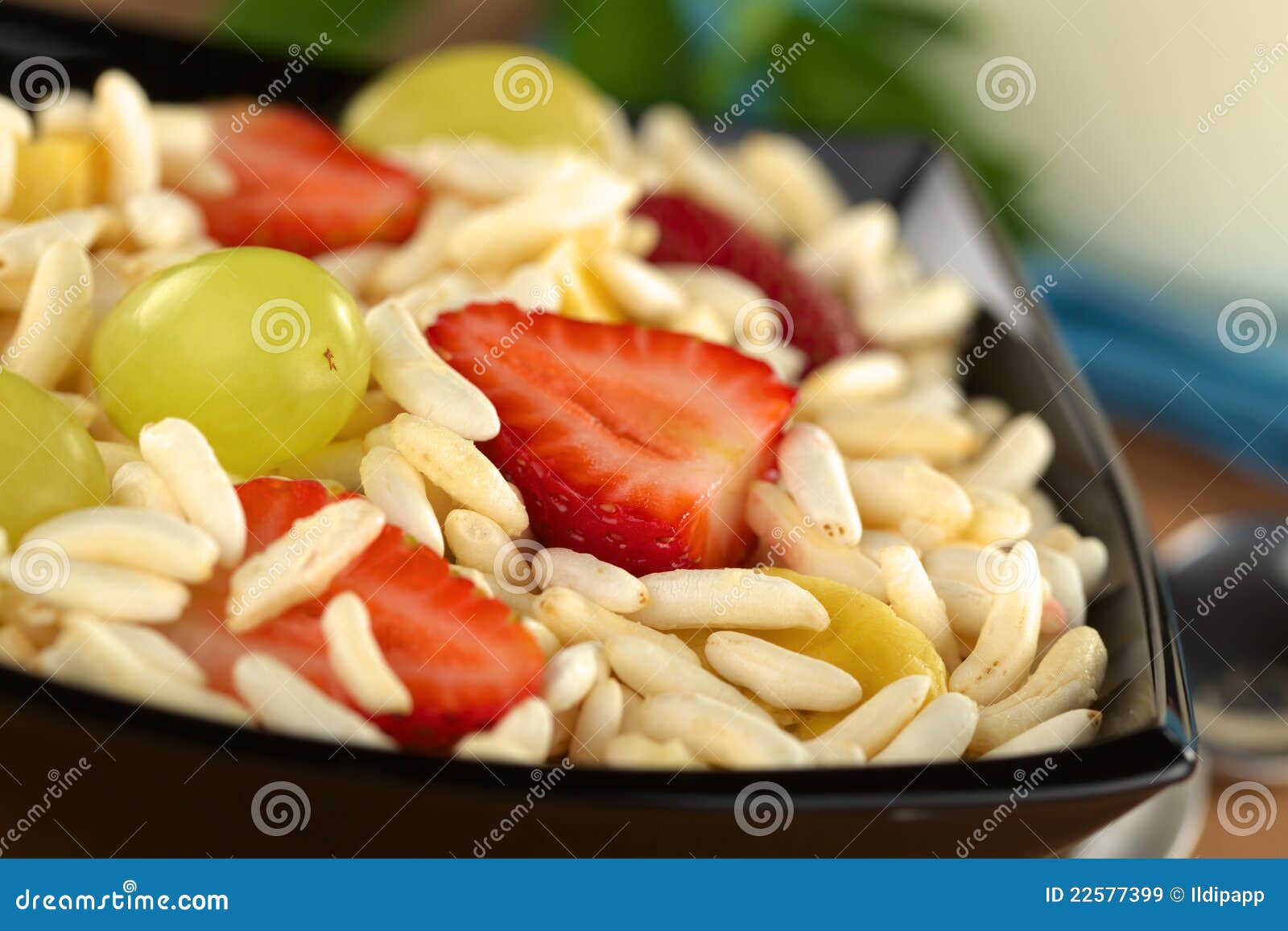Puffed Rice Cereal stock image. Image of horizontal, grape - 22577399