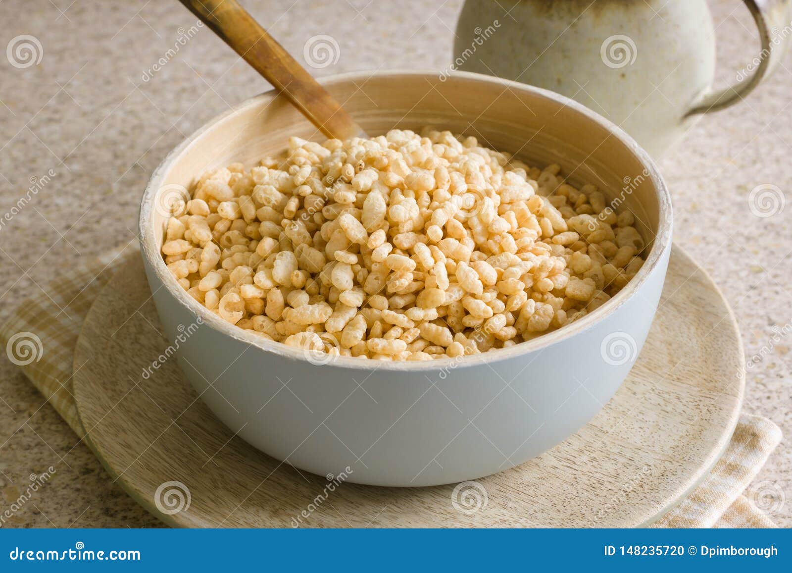Puffed Rice Cereal stock photo. Image of crisped, food - 148235720