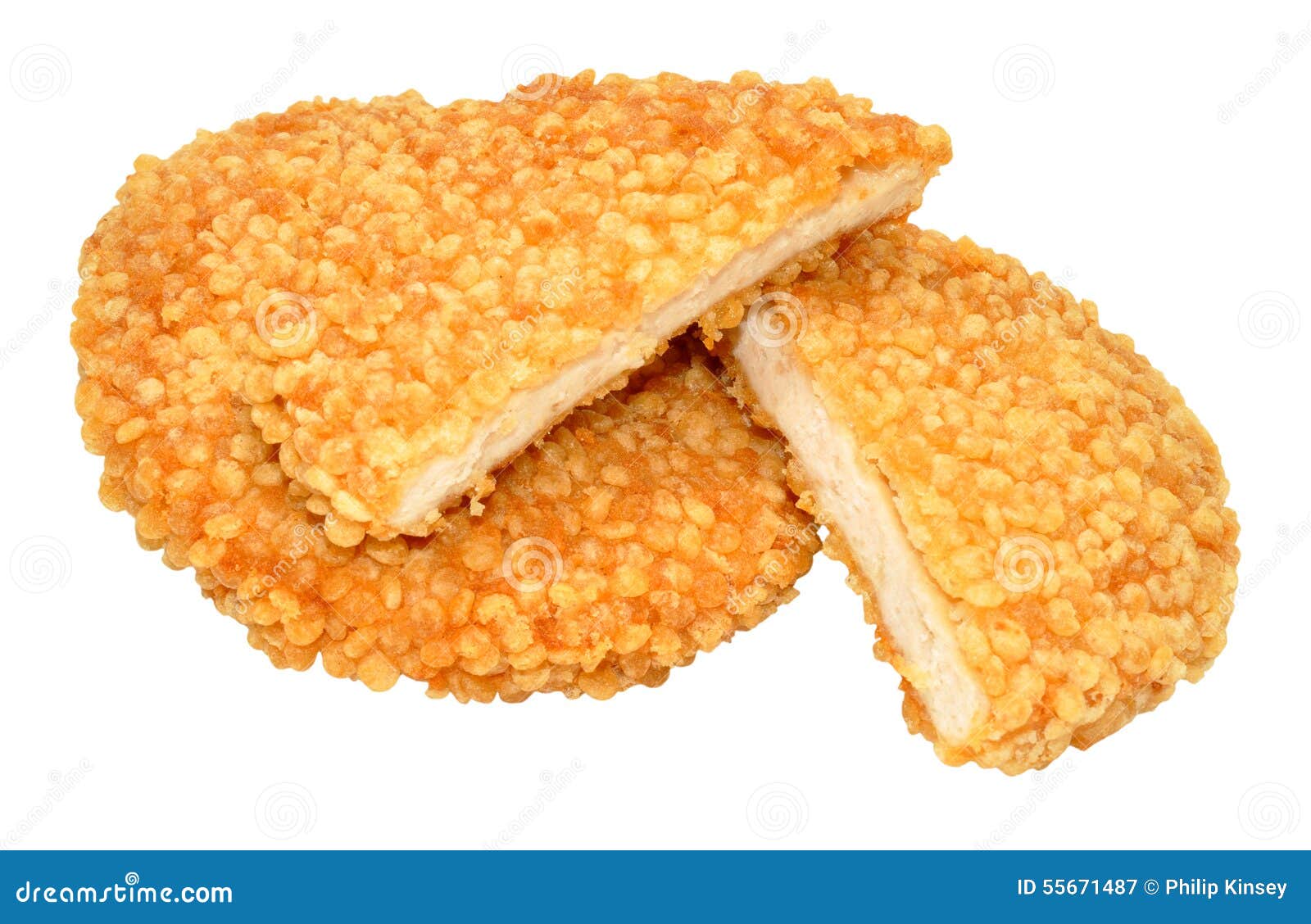 Puffed Rice Chicken Burgers Stock Image - Image of crispy, cooked: 55671487