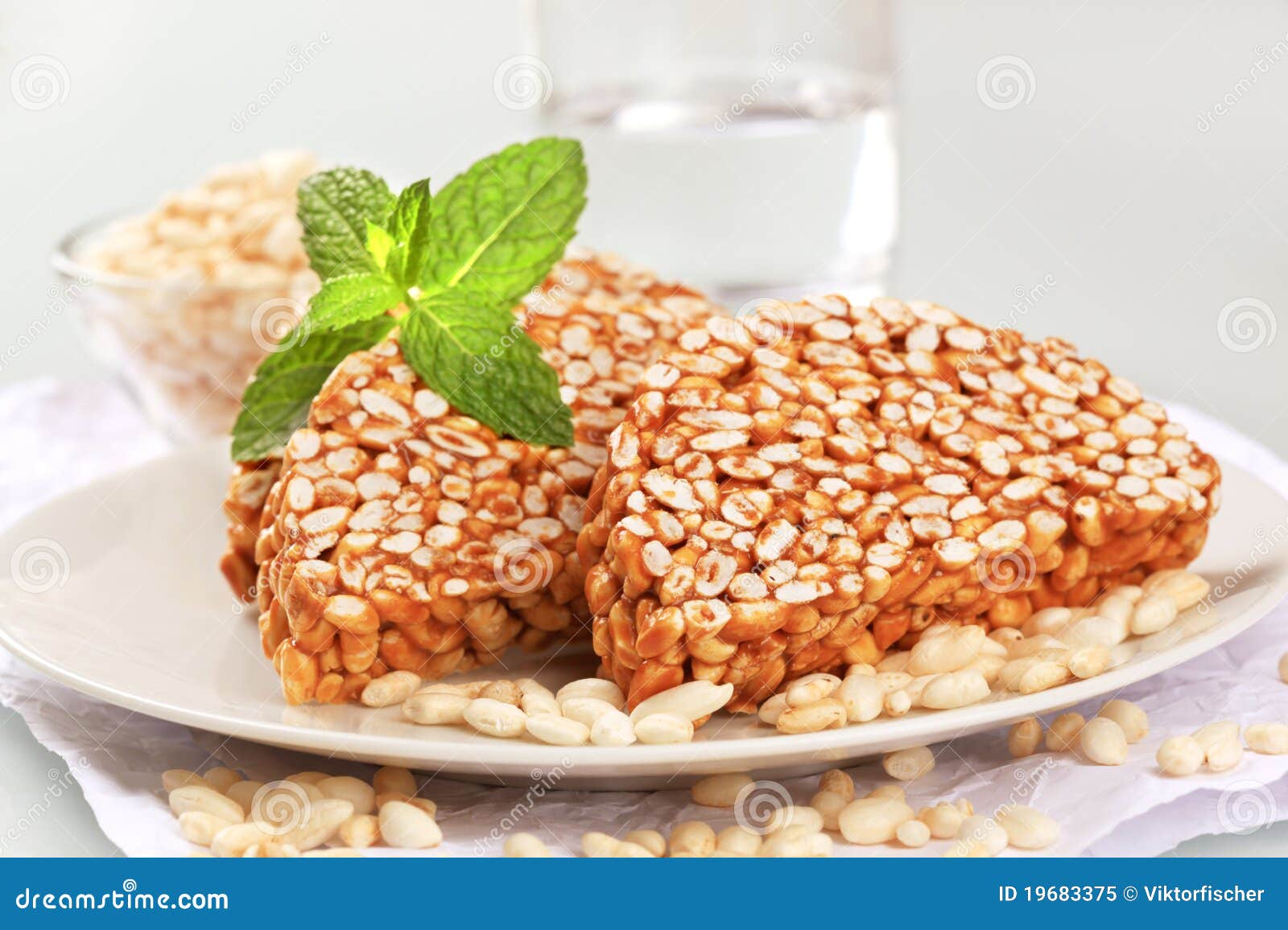 Puffed rice treats stock image. Image of confectionery - 19683375
