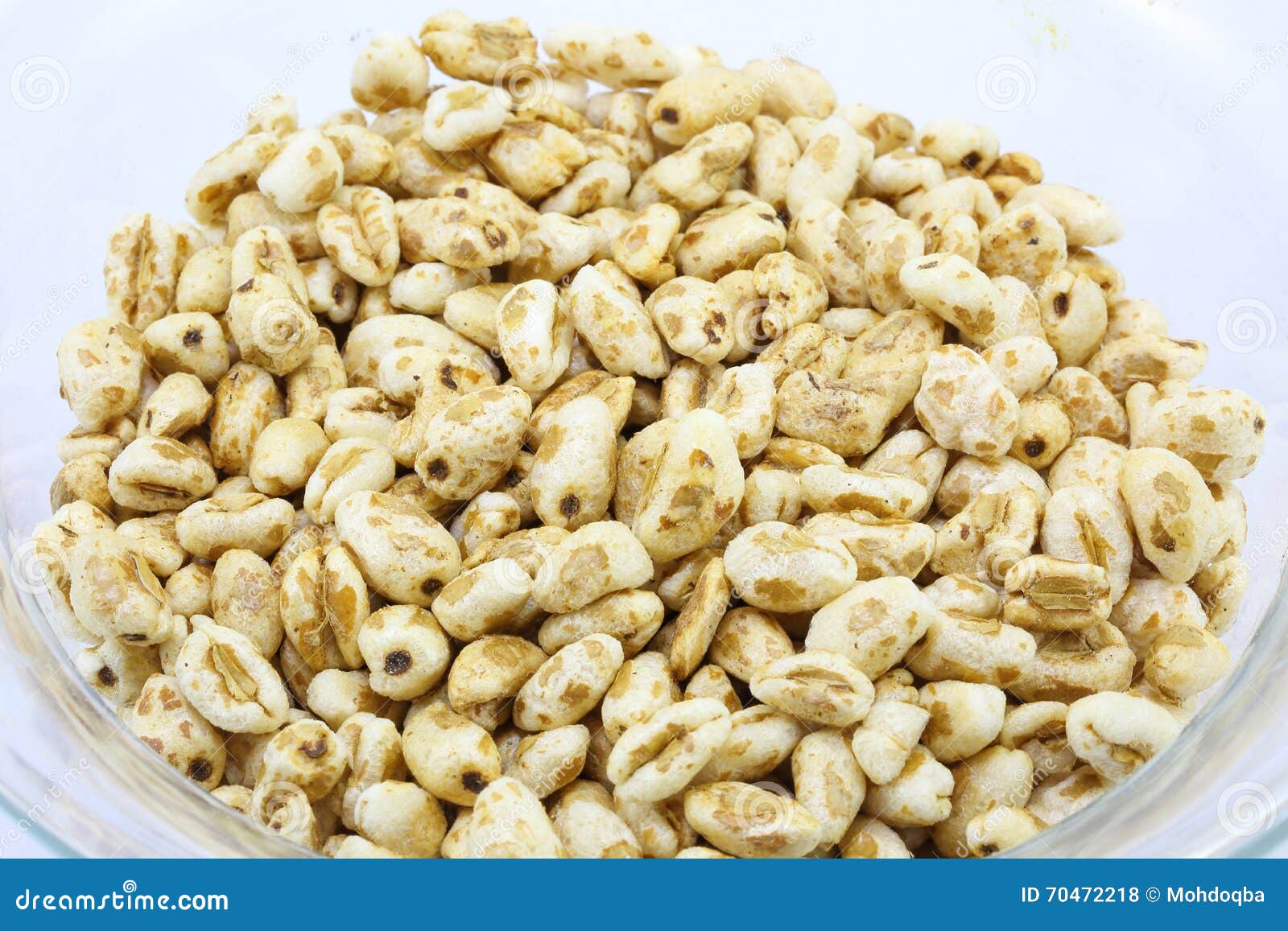 Puffed Wheat Breakfast Serial Stock Photo - Image of isolated, wheat ...