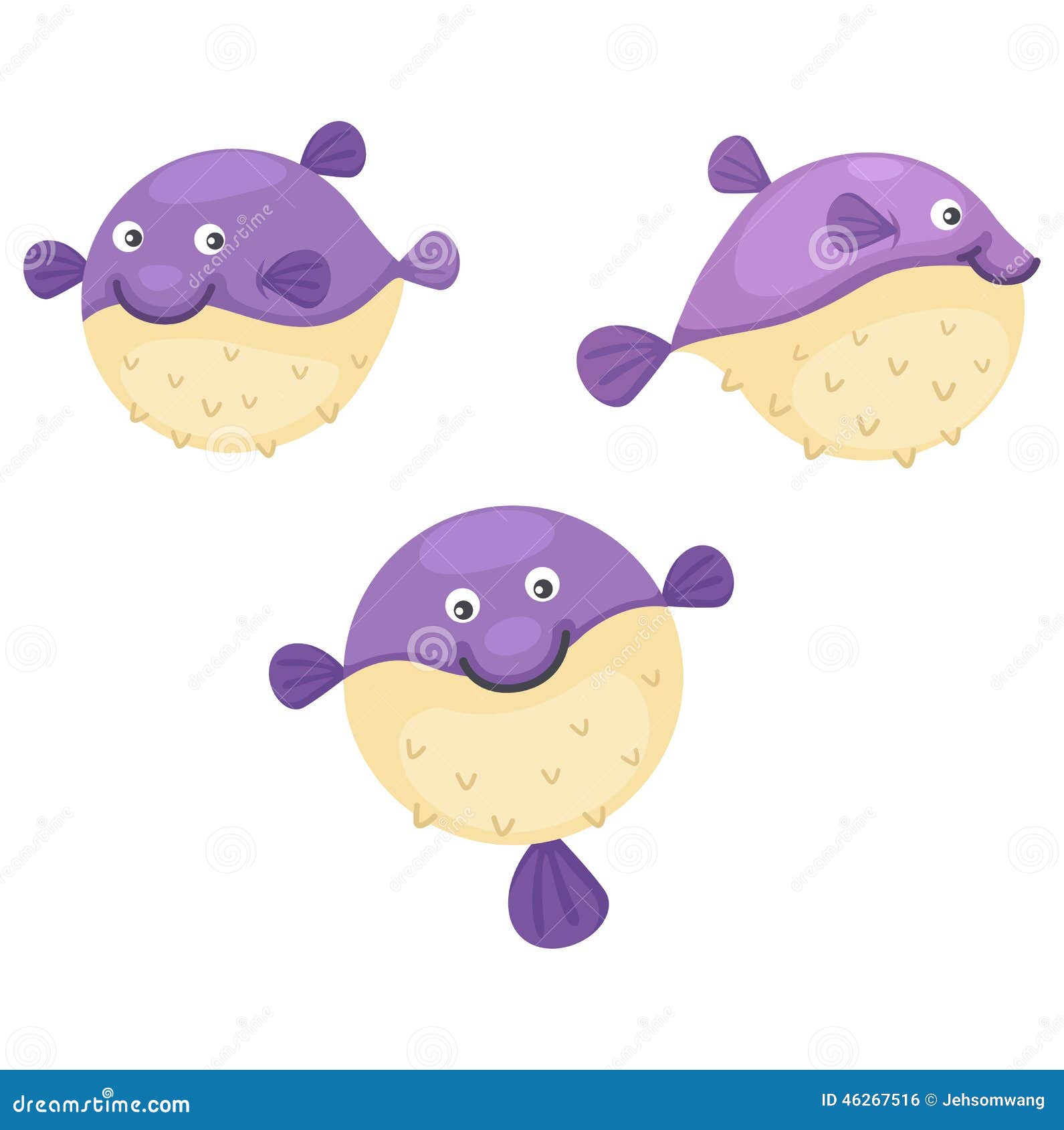 Cute Puffer Fish Clipart