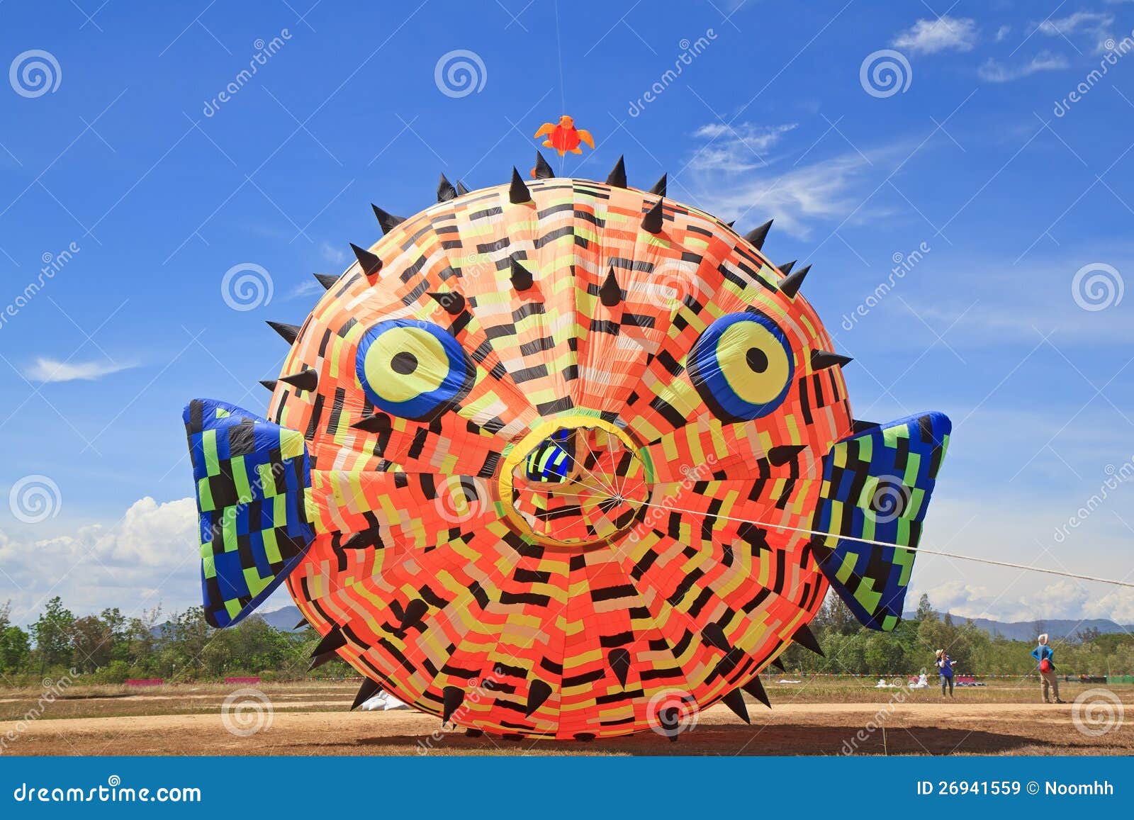 Puffer kite stock image. Image of wind, lifestyles, string - 26941559