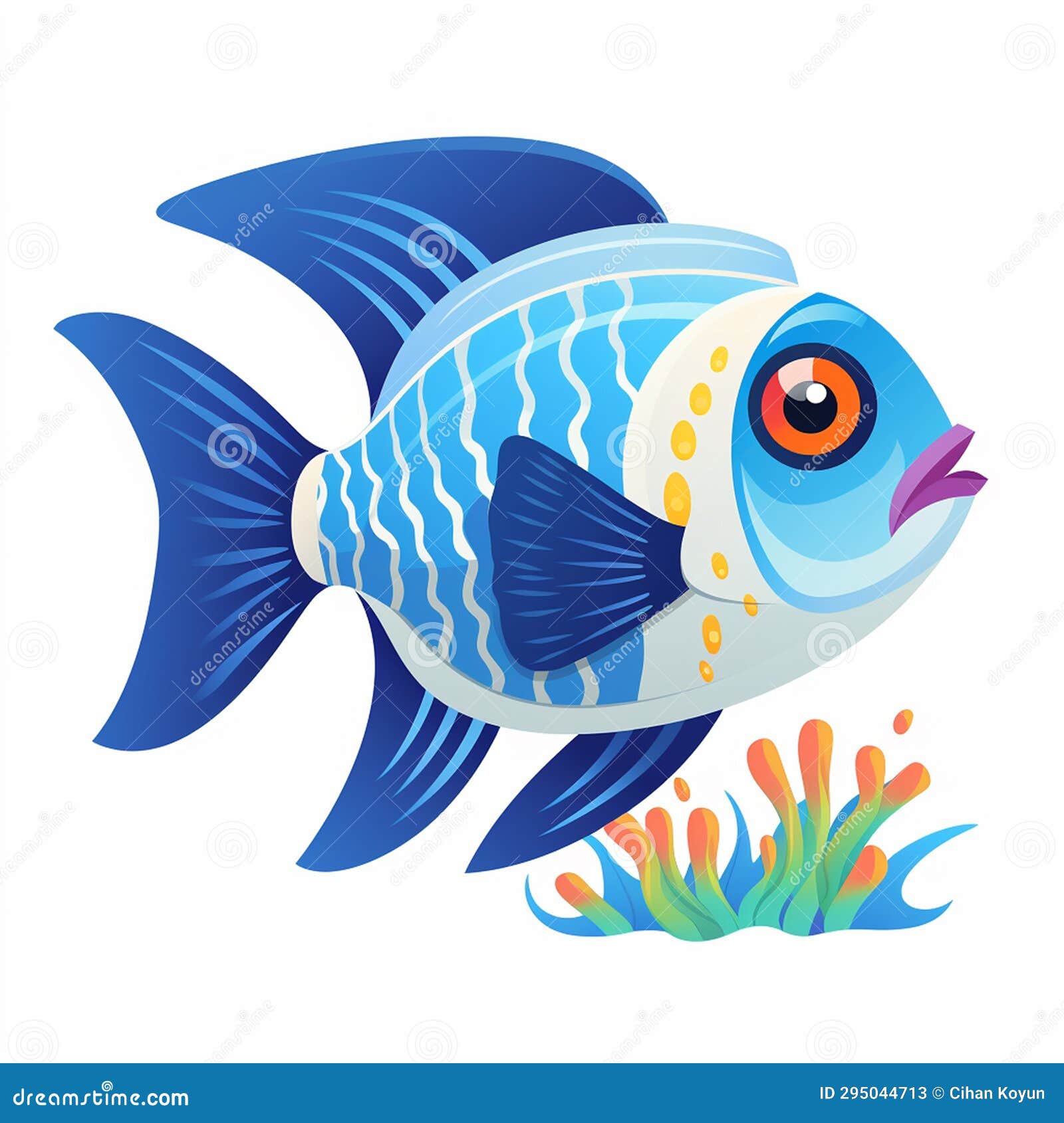 Pufferfish Puffing Up in Defense Stock Illustration - Illustration of ...