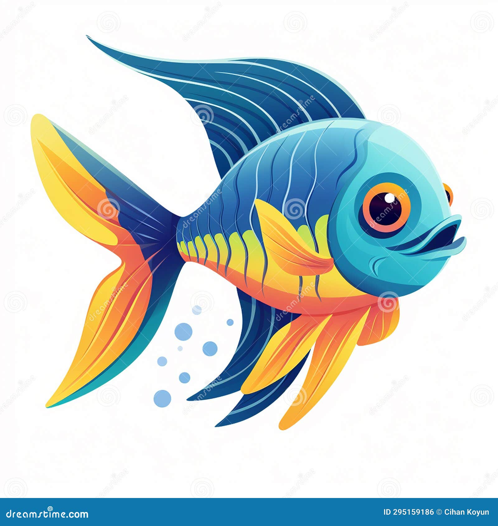 Pufferfish Puffing Up To Scare Off Predators Stock Illustration ...