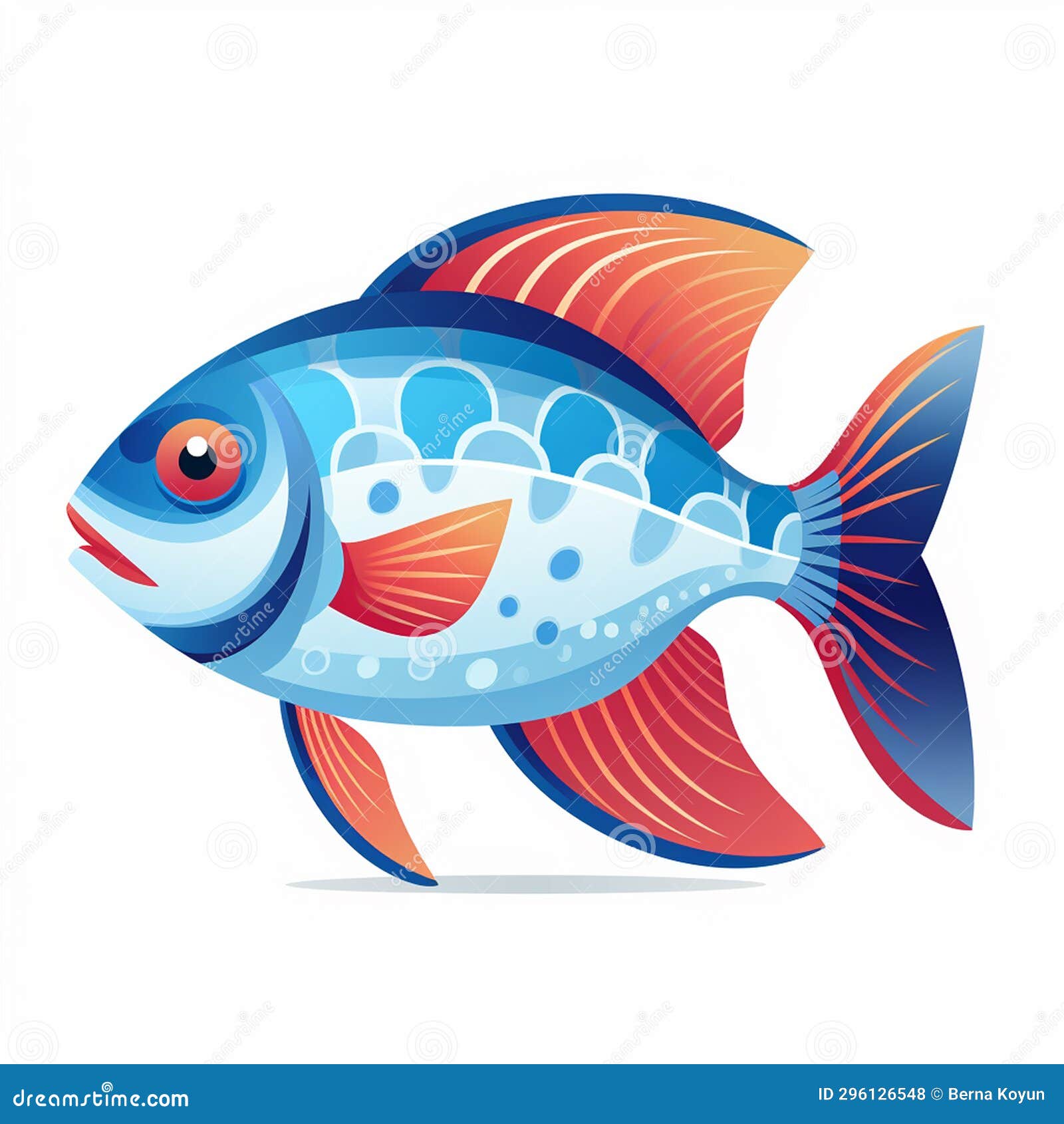 Pufferfish Puffing Up To Scare Off Predators Stock Illustration ...