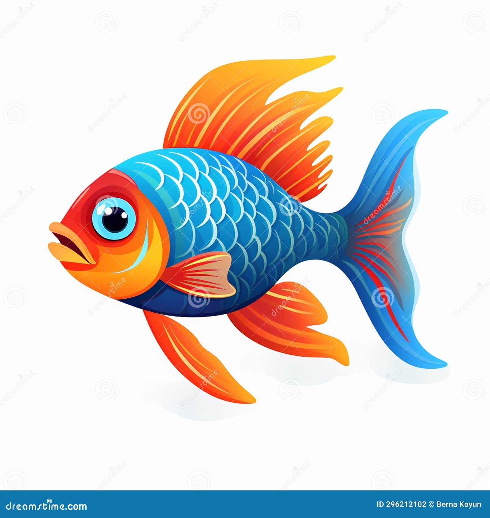 Pufferfish Puffing Up To Scare Off Predators Stock Illustration ...