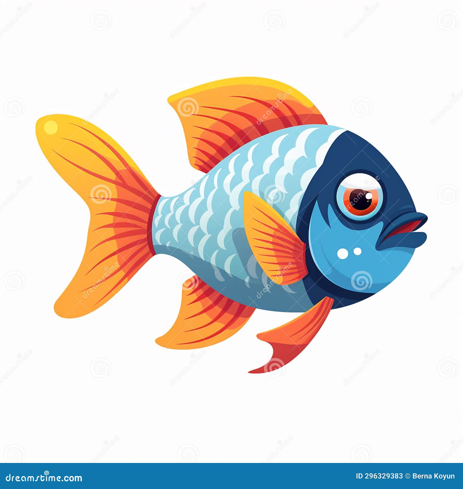 Pufferfish Puffing Up To Scare Off Predators Stock Illustration ...