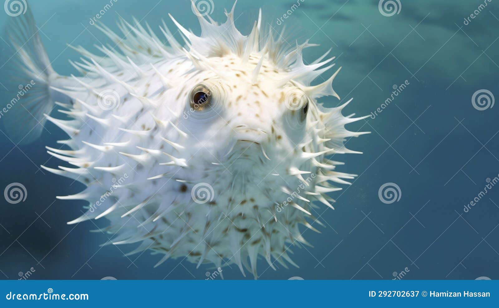 The Pufferfish is a Small, Round Fish with Spiky, Inflated Skin ...