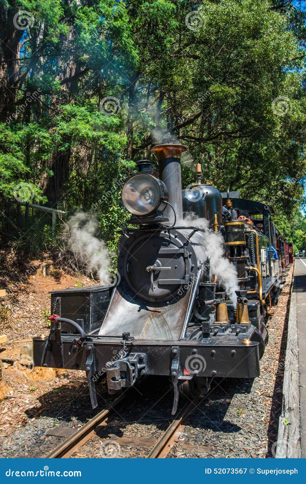Puffing Billy steam train stock image. Image of passenger - 52073567