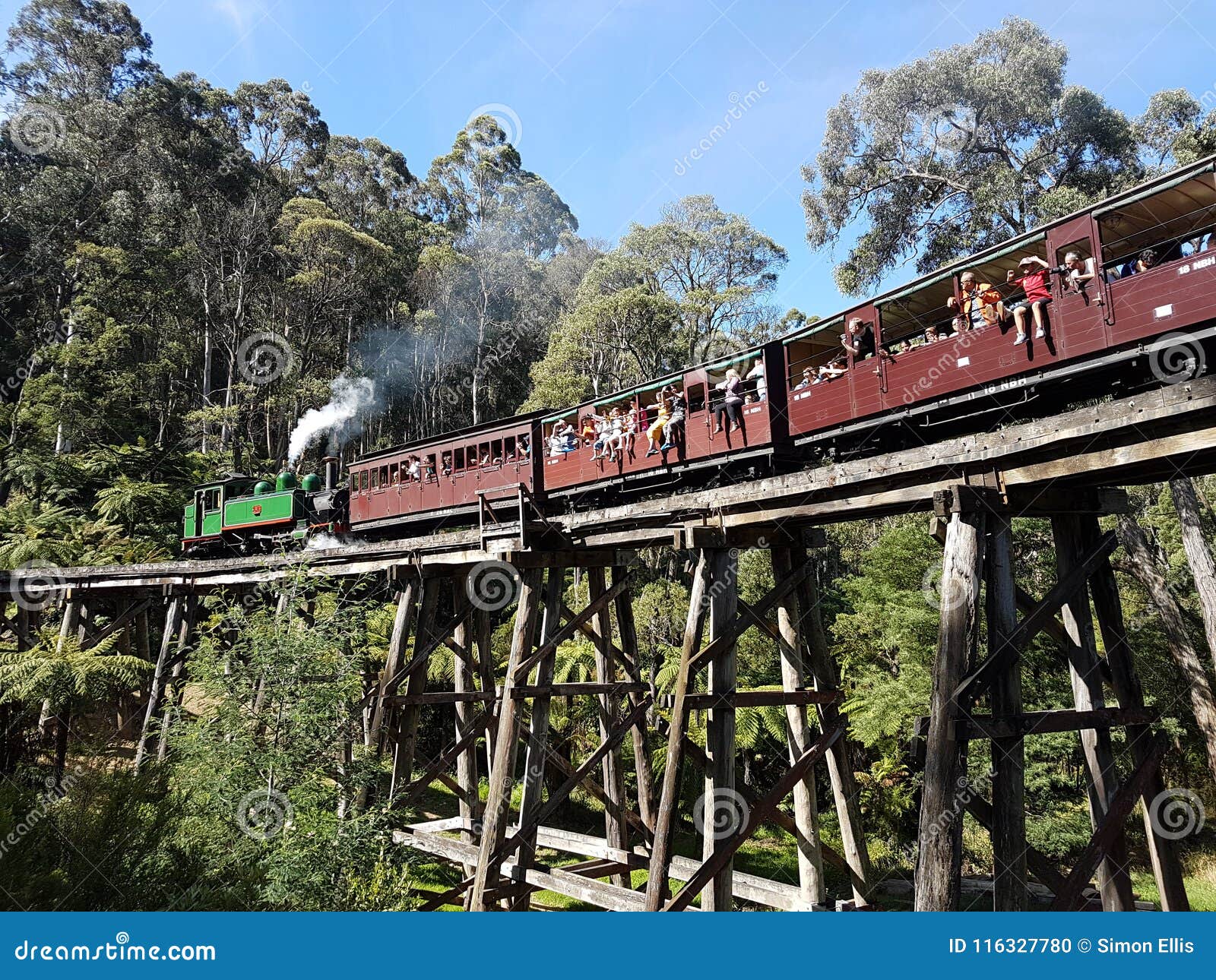 Puffing Billy editorial image. Image of steam, billy - 116327780