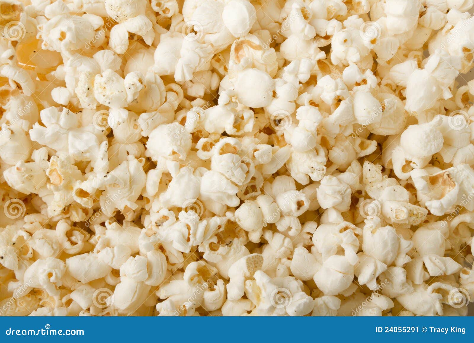 Puffs of Good Buttered Popcorn Stock Image - Image of closeup, healthy ...