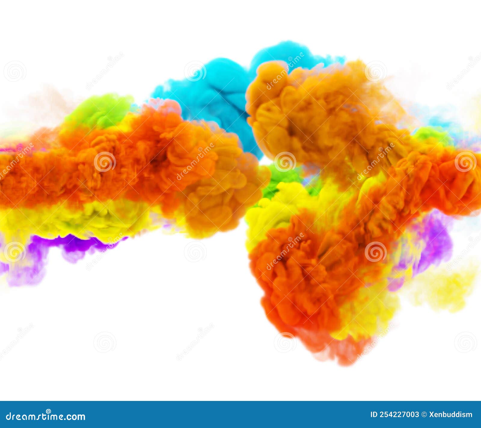 Puffs of Magic Rainbow Smoke Stock Illustration - Illustration of color ...