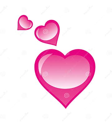 Puffy Hearts stock illustration. Illustration of love - 89302887