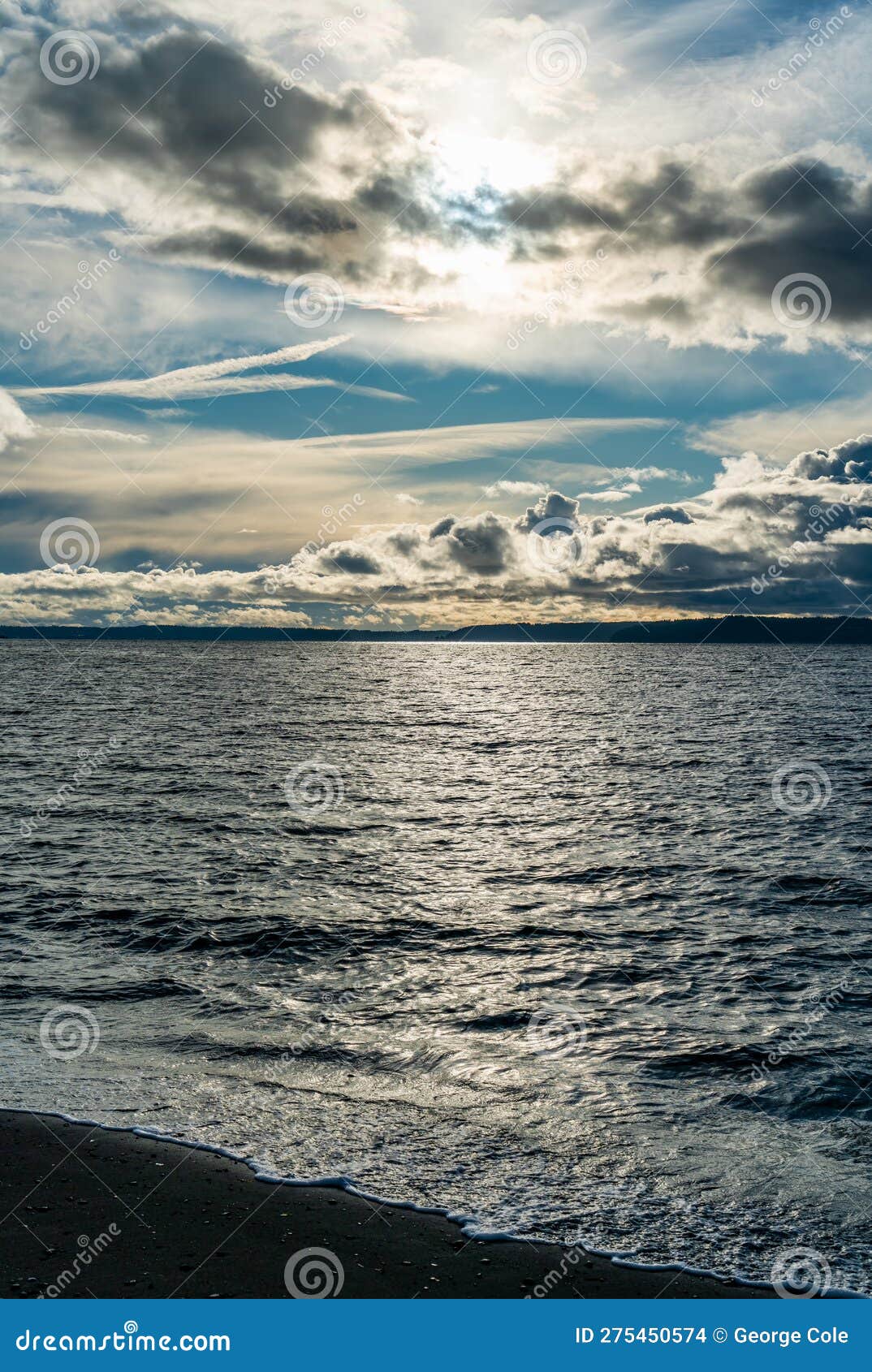 Puget Sound Dramatic Clouds 2 Stock Photo - Image of washington ...