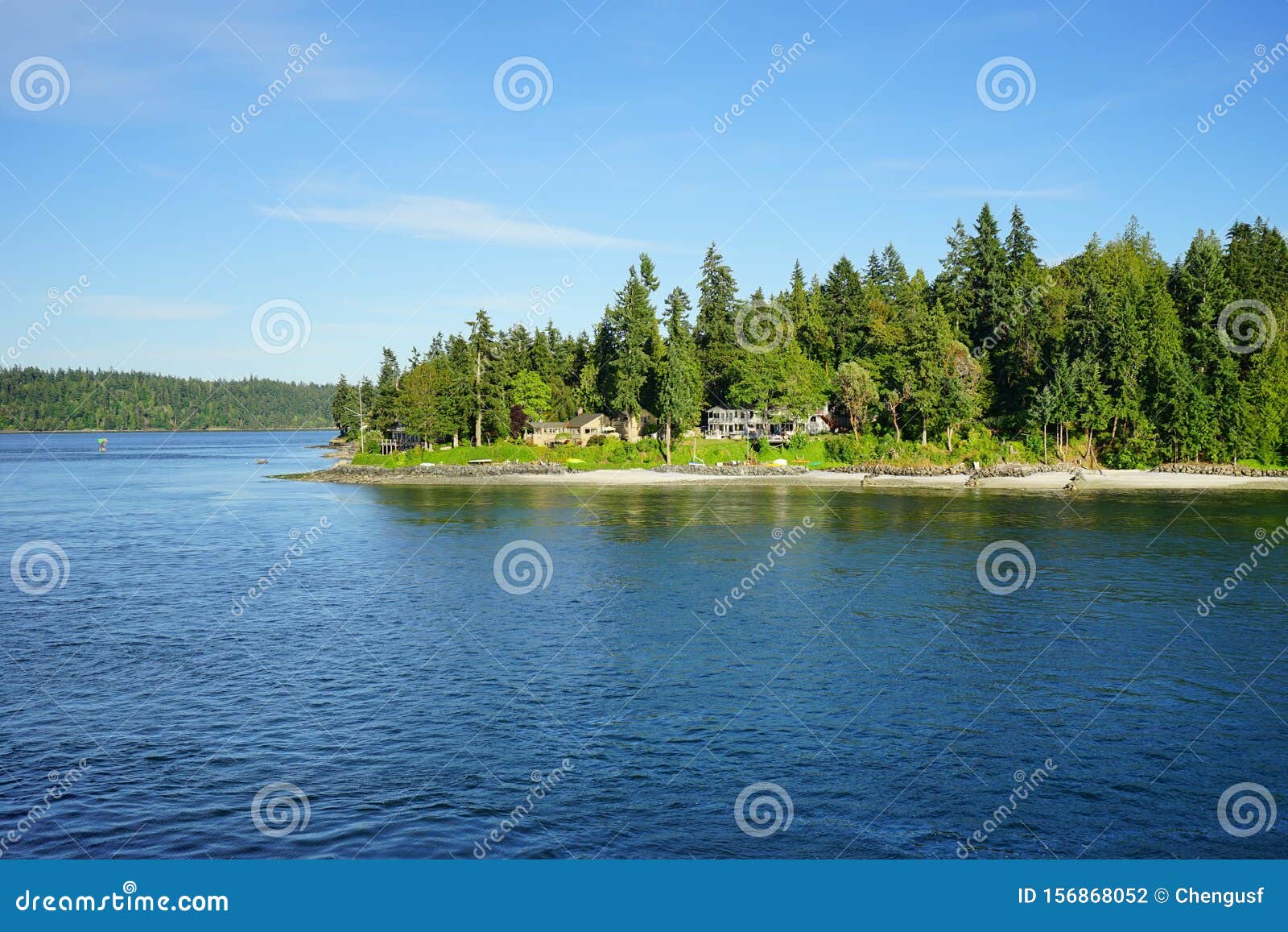 Puget sound stock photo. Image of landscape, color, metropolis - 156868052