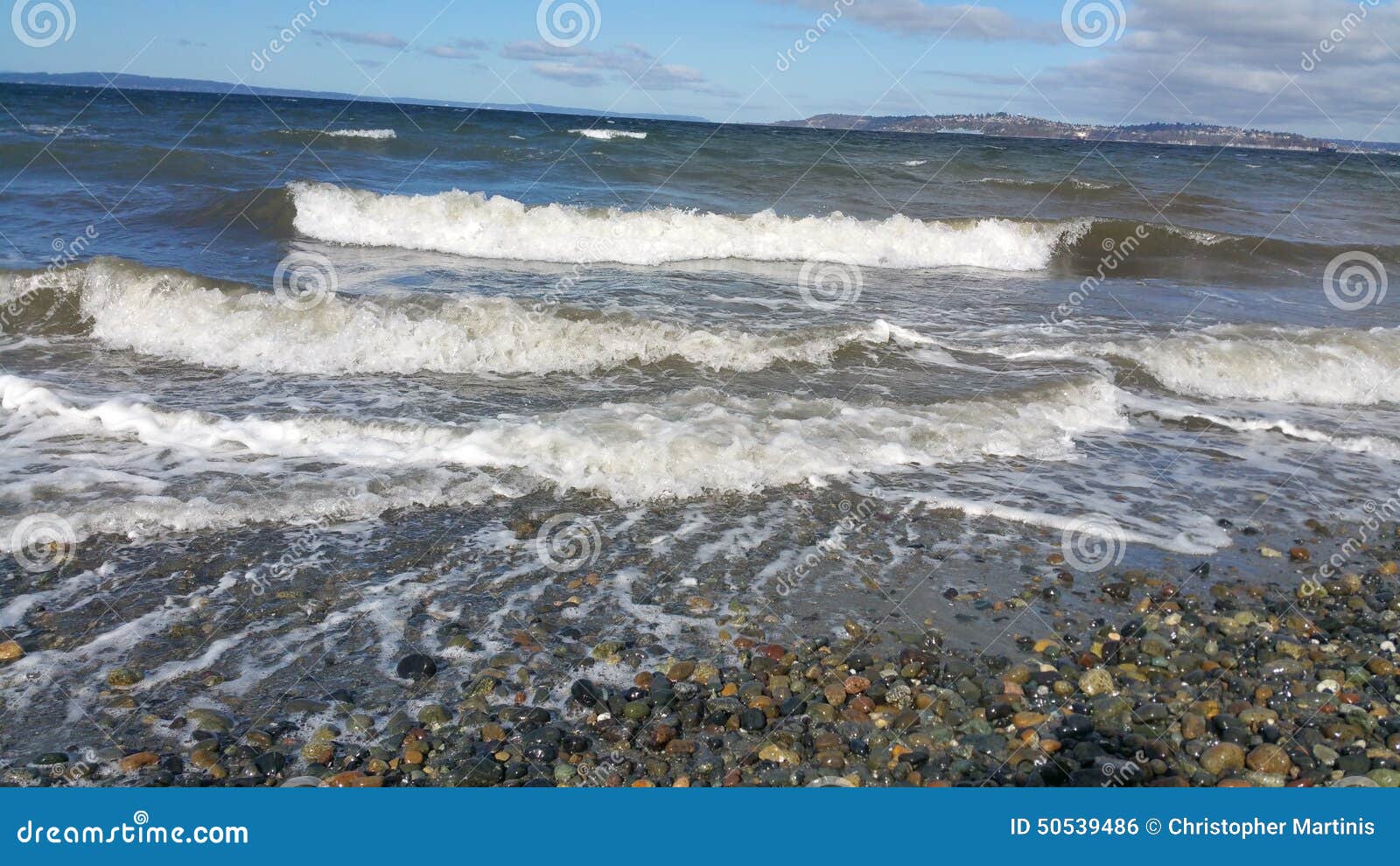 Puget Sound waves stock photo. Image of beauty, beach - 50539486