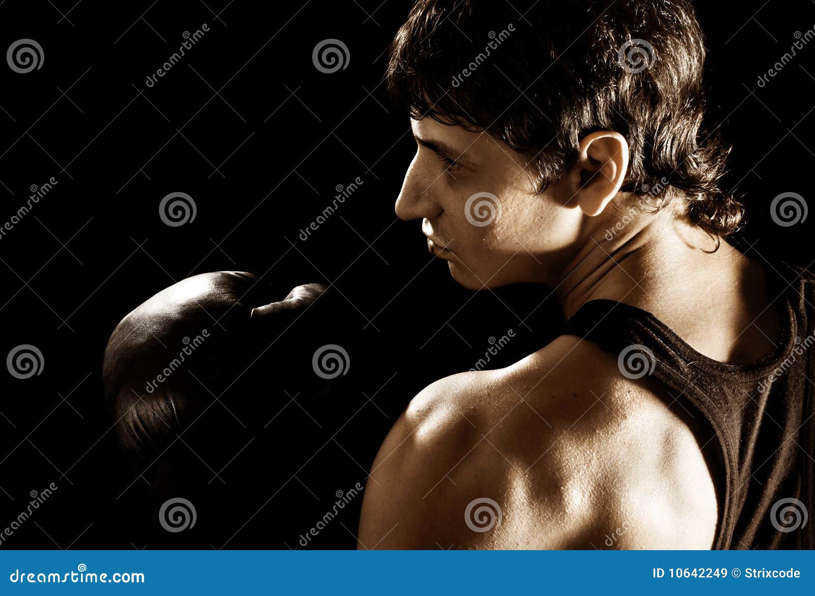 Pugile immagine stock. Immagine di pugile, guanto, caucasico - 10642249