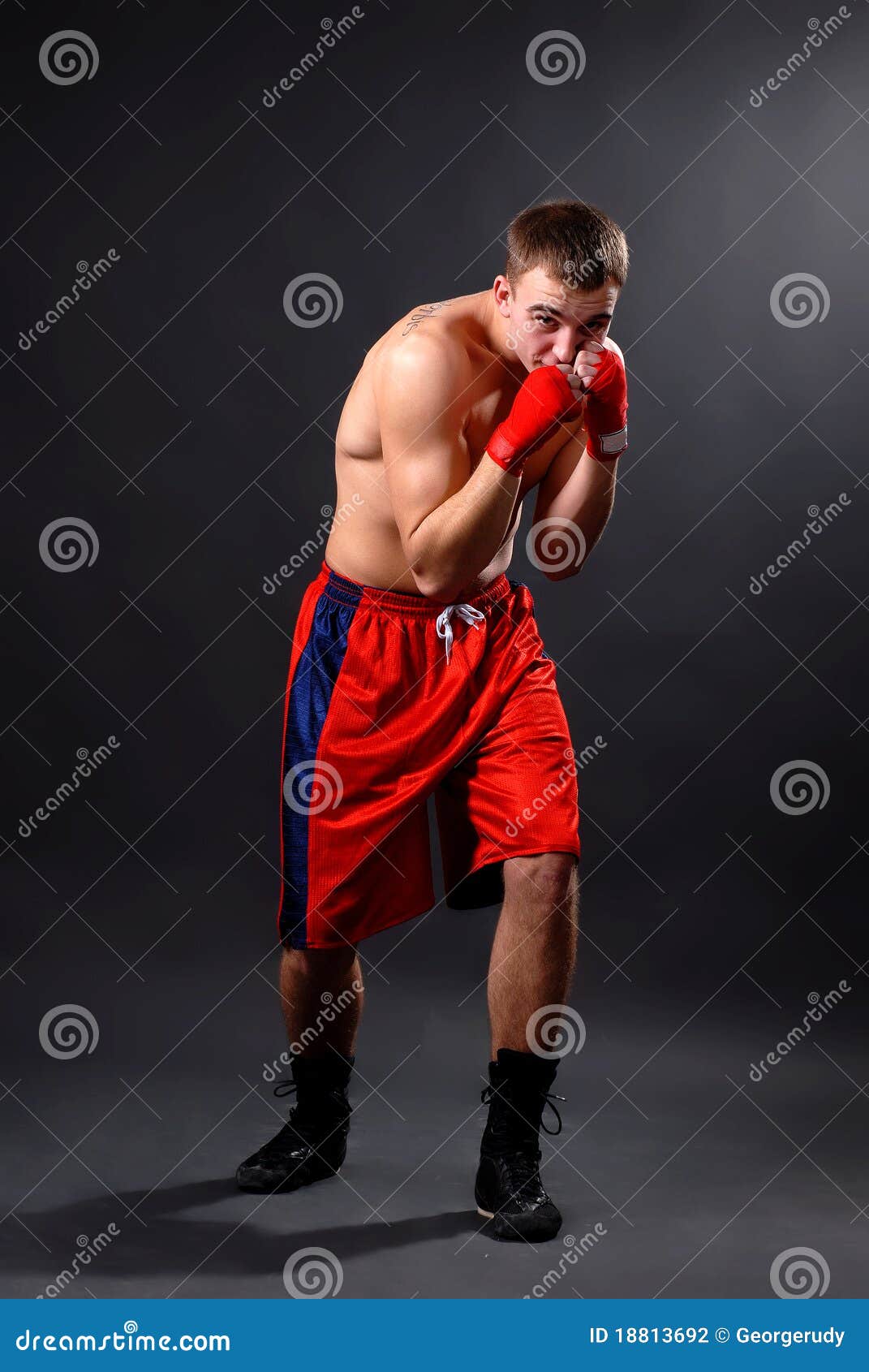 Pugile fotografia stock. Immagine di sfondo, sguardo - 18813692