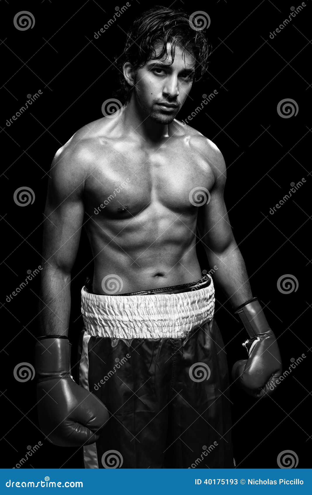 Pugile maschio immagine stock. Immagine di sport, misura - 40175193