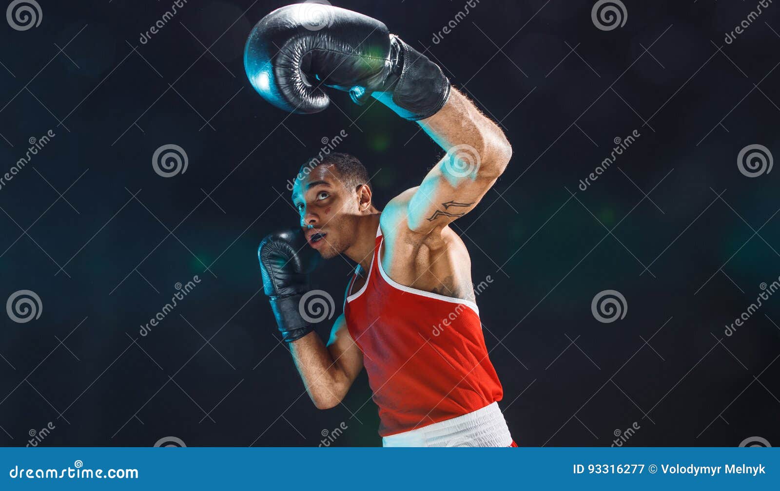 Pugile Maschio Afroamericano Immagine Stock - Immagine di afro, periodo ...