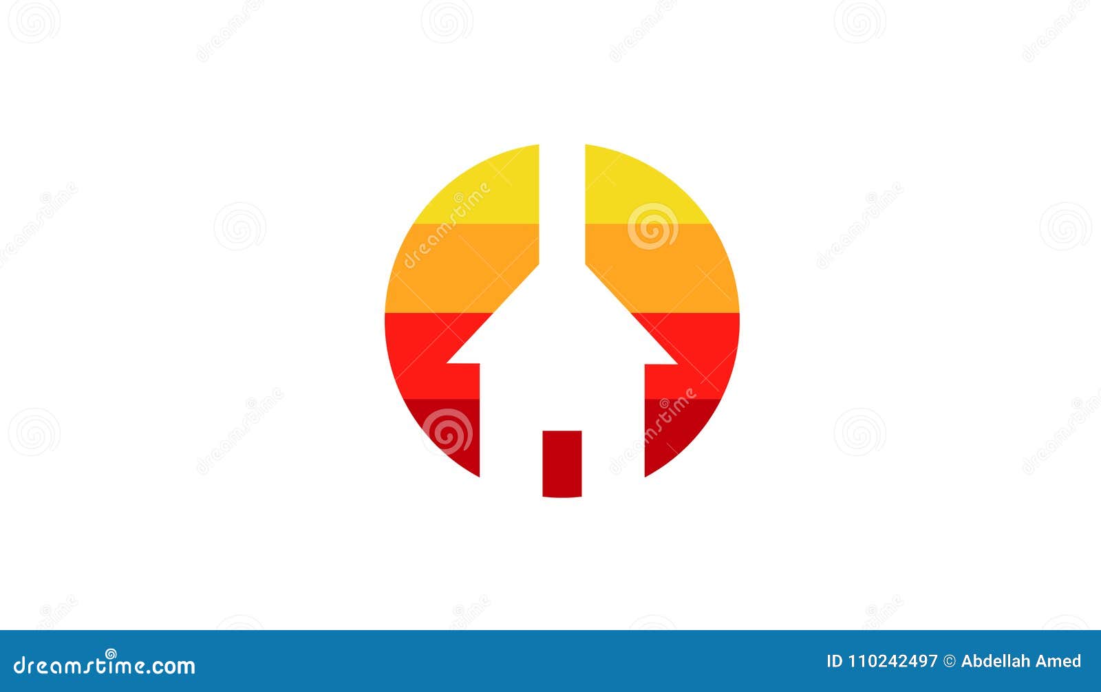 Puissance Logo Design Illustration De Prise De Cercle Illustration de ...
