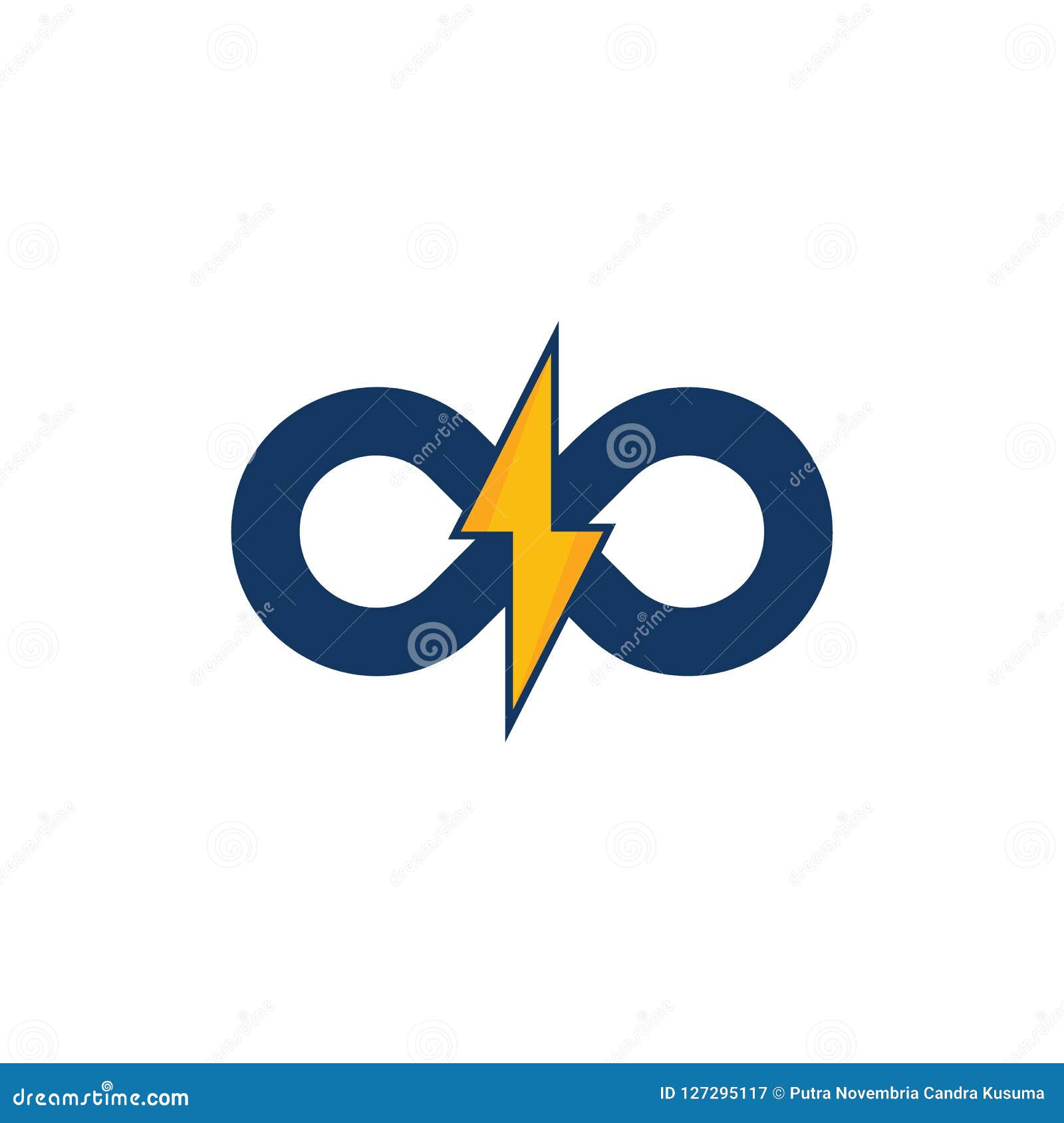 Puissance Logo Icon Design D'infini Illustration de Vecteur ...