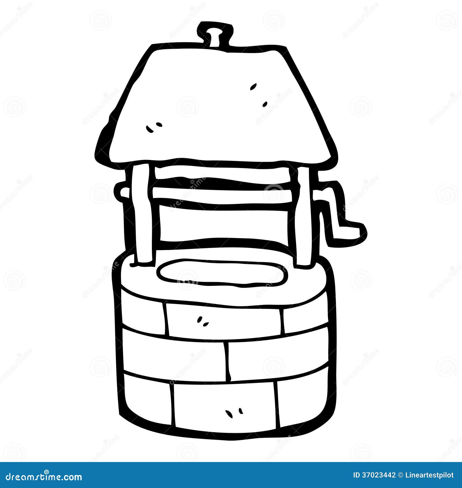 Puits de bande dessinée illustration stock. Illustration du dessiné ...